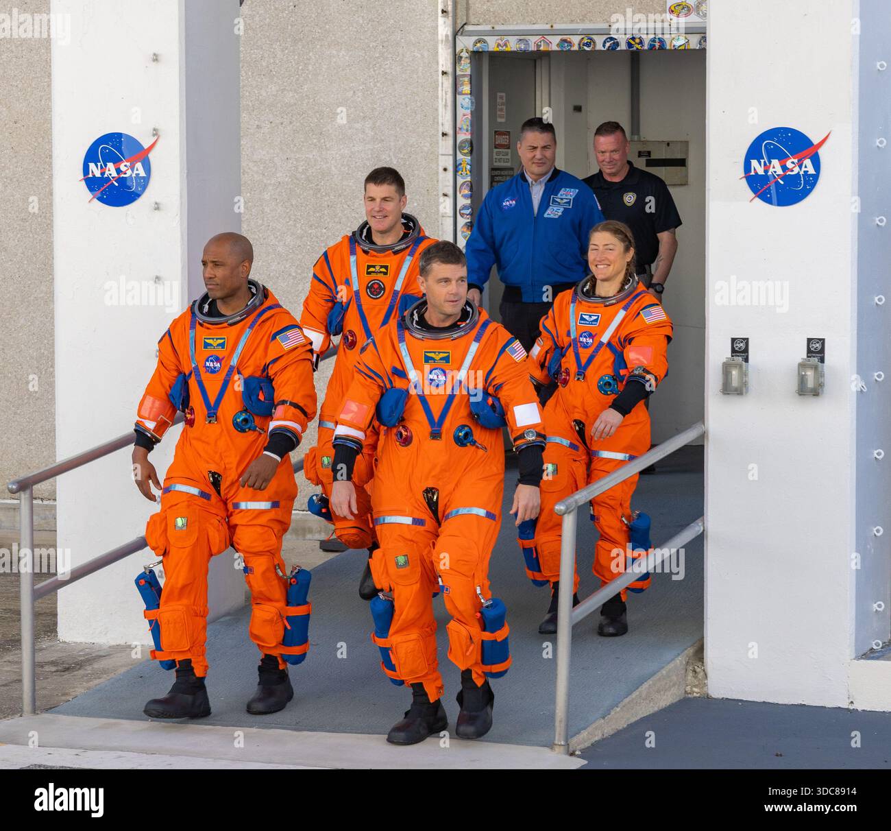 Pictured are NASA Commander Reid Wiseman, NASA Pilot Victor Glover ...