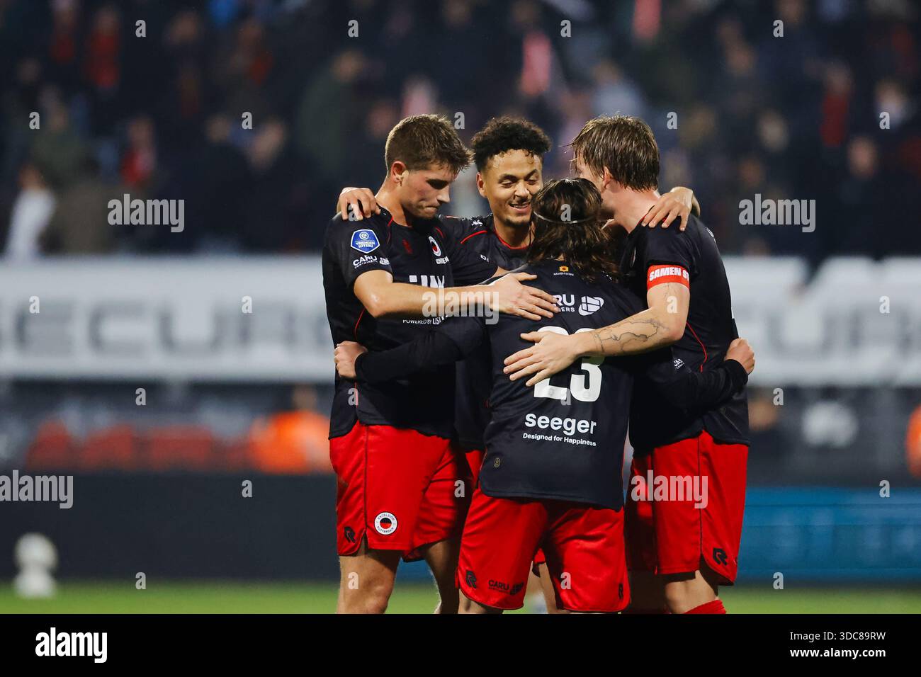 Rotterdam - Lewis Schouten of Excelsior Rotterdam, Irakli Yegoian of ...