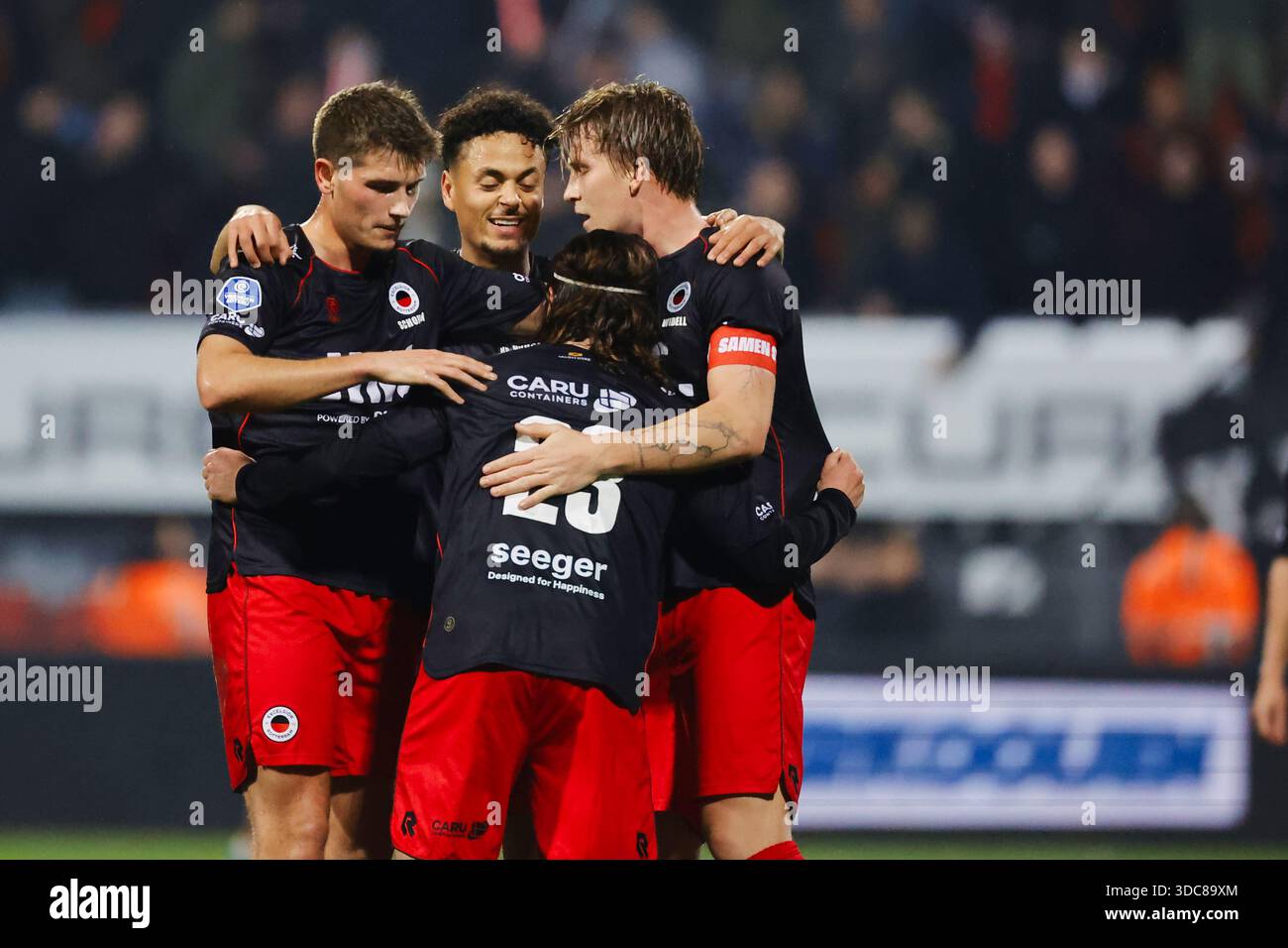 Rotterdam - Lewis Schouten of Excelsior Rotterdam, Irakli Yegoian of ...
