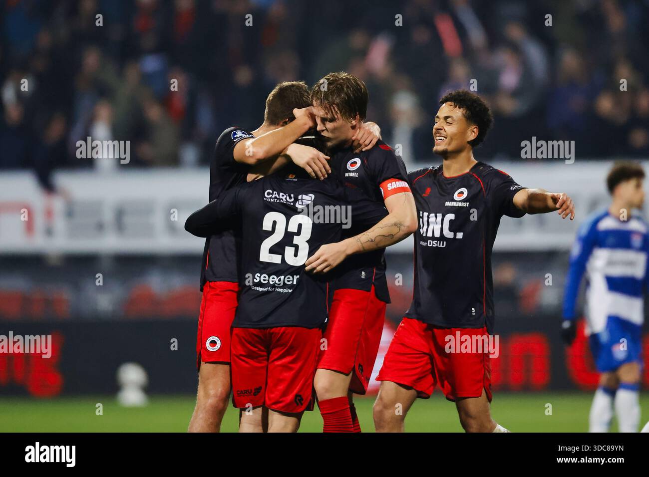 Rotterdam - Lewis Schouten of Excelsior Rotterdam, Irakli Yegoian of ...