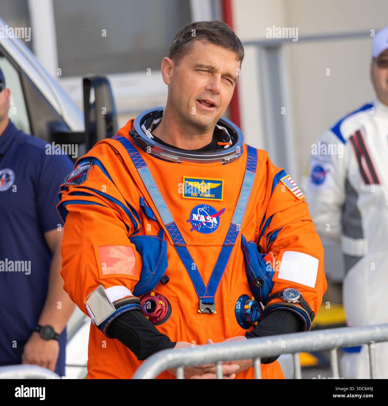 Pictured are NASA Commander Reid Wiseman, NASA Pilot Victor Glover ...