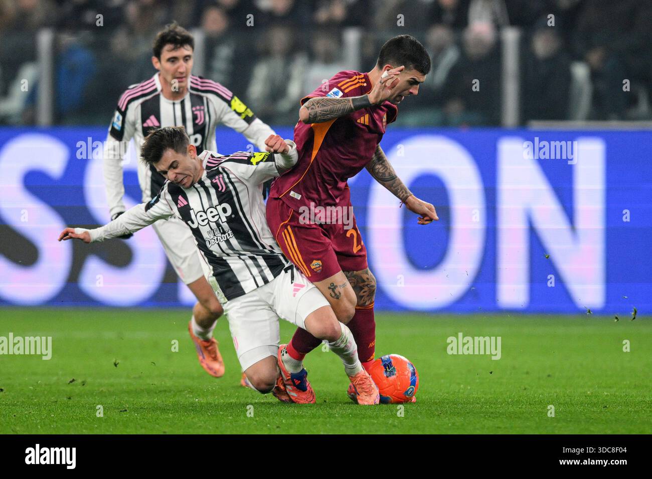 Allianz Stadium, Turin, Italy - Gianluca Mancini of AS Roma under ...