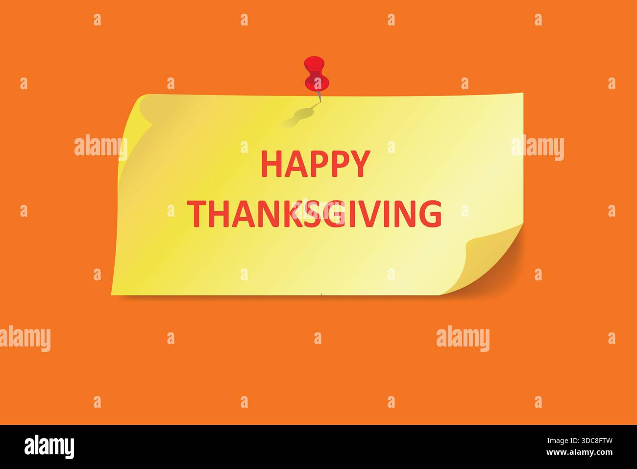 Happy thanksgiving note on hi-res stock photography and images - Alamy