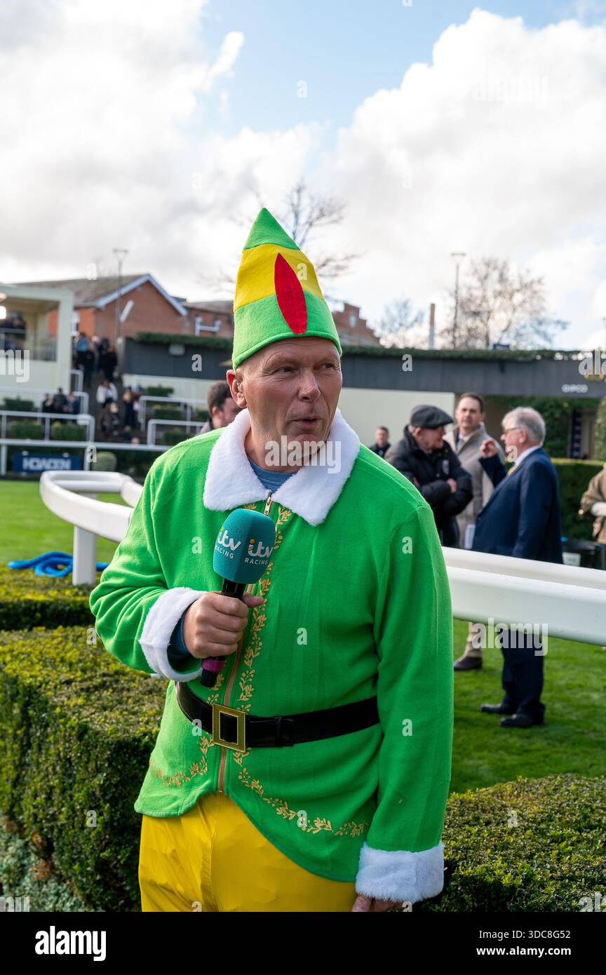 ITV Racing commentator Matt Chapman was dressed as an elf today at the ...