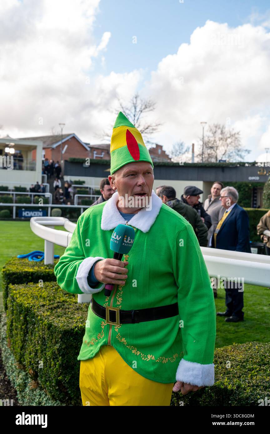 Ascot, Berkshire, UK. 20th December, 2025. ITV Racing commentator Matt ...