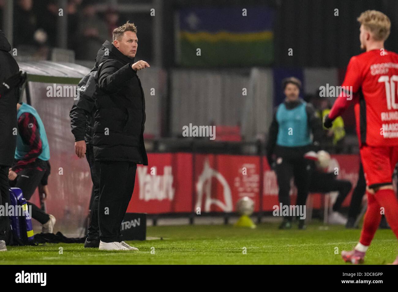 DECEMBER 20: Menno van Dam of FC Emmen looks on during the Dutch Keuken ...