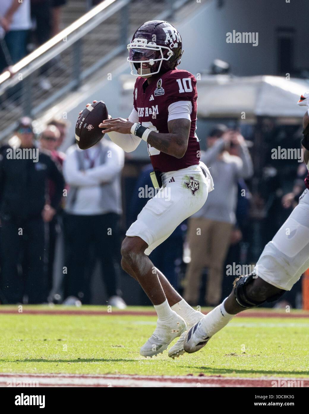 Dec 20, 2025. Marcel Reed (10) of the Texas A&M Aggies in action vs the ...
