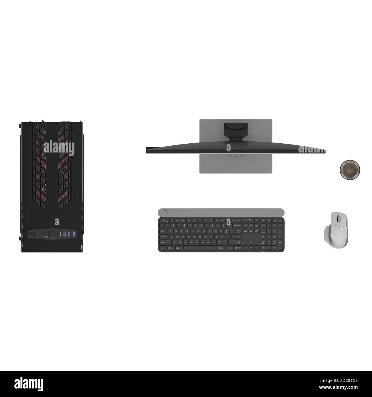 Desktop computer mockup on Cut Out Stock Images & Pictures - Alamy