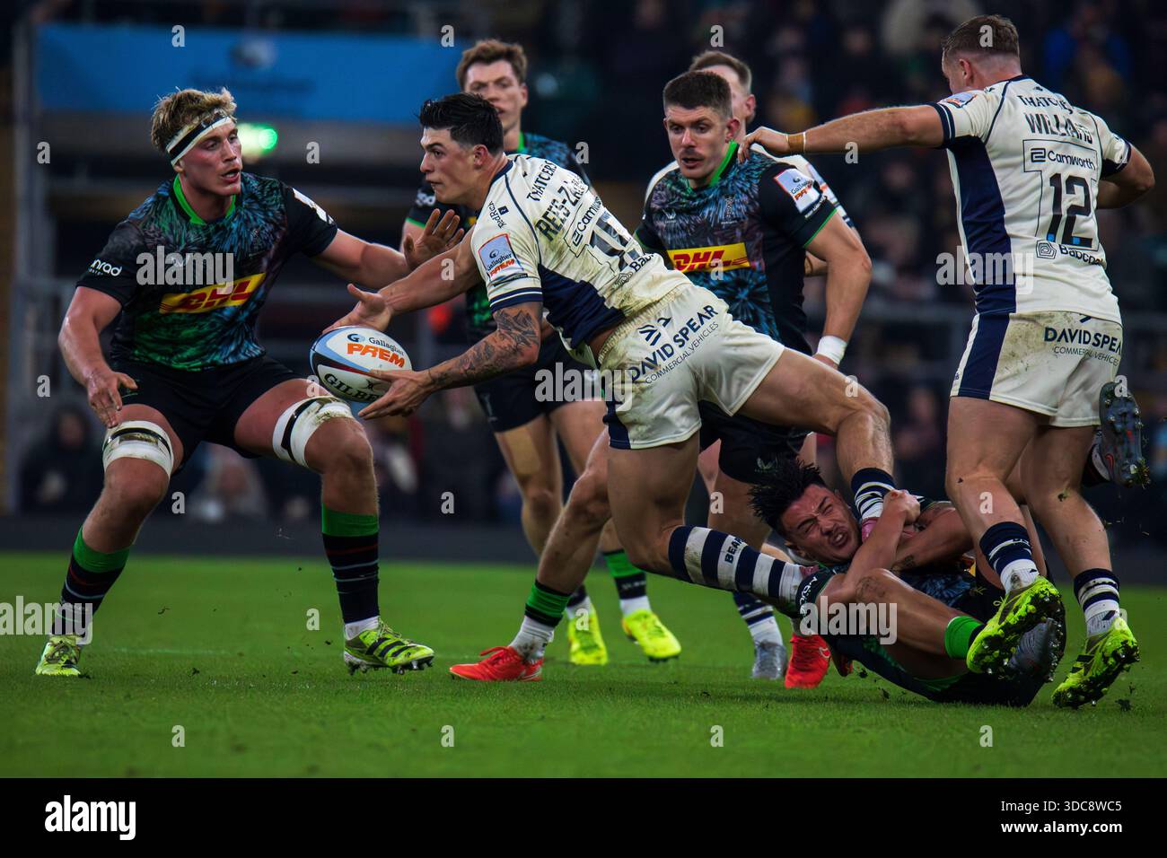 London, UK, 20th December 2025 Bristol Bears fullback Louis Rees-Zammit ...