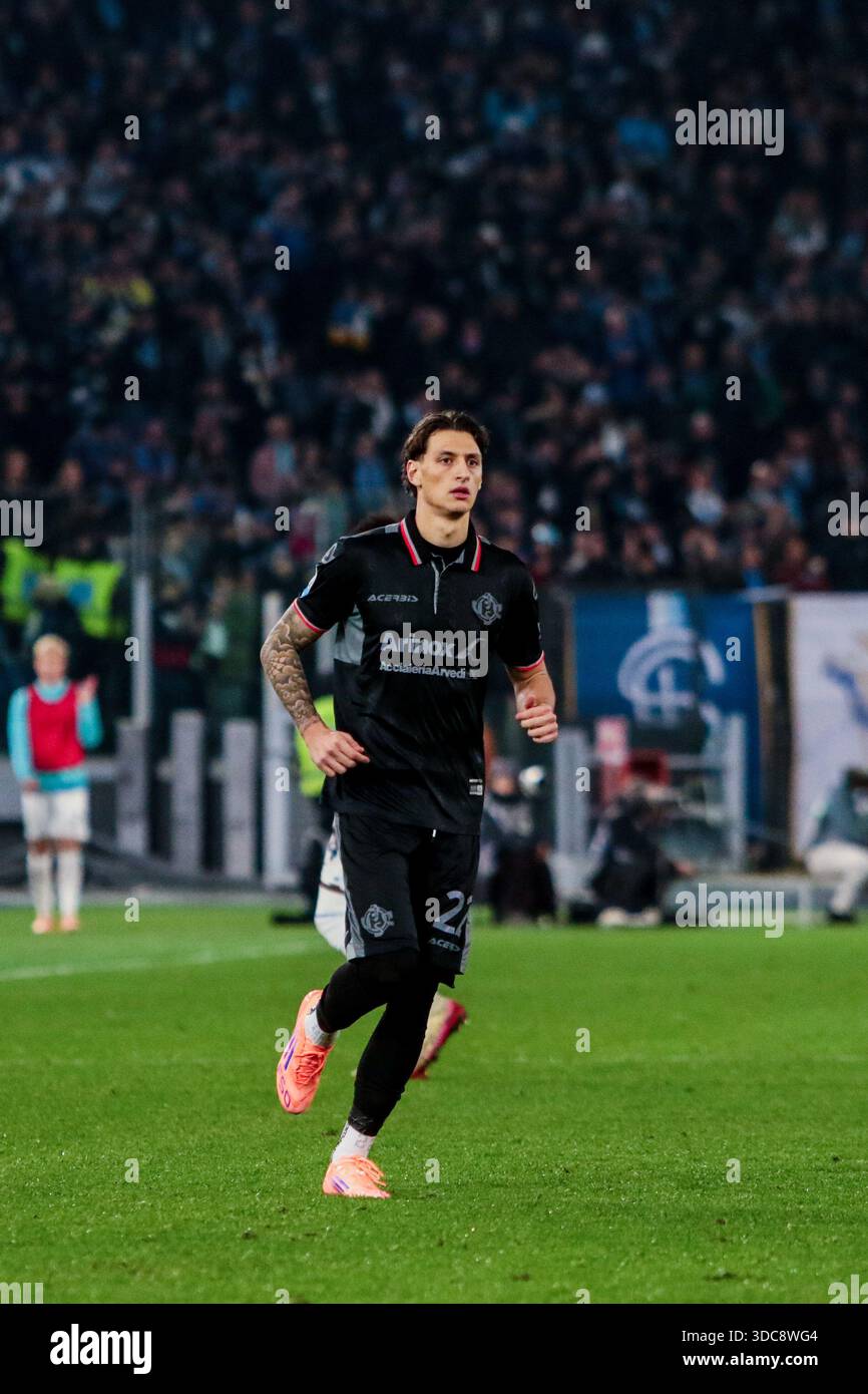 Romano Floriani Mussolini of US Cremonese during SS Lazio vs US ...