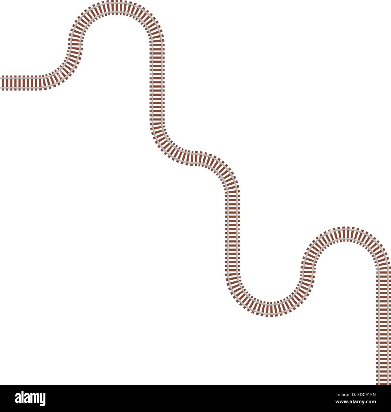 Overhead train track labyrinth Stock Vector Images - Alamy