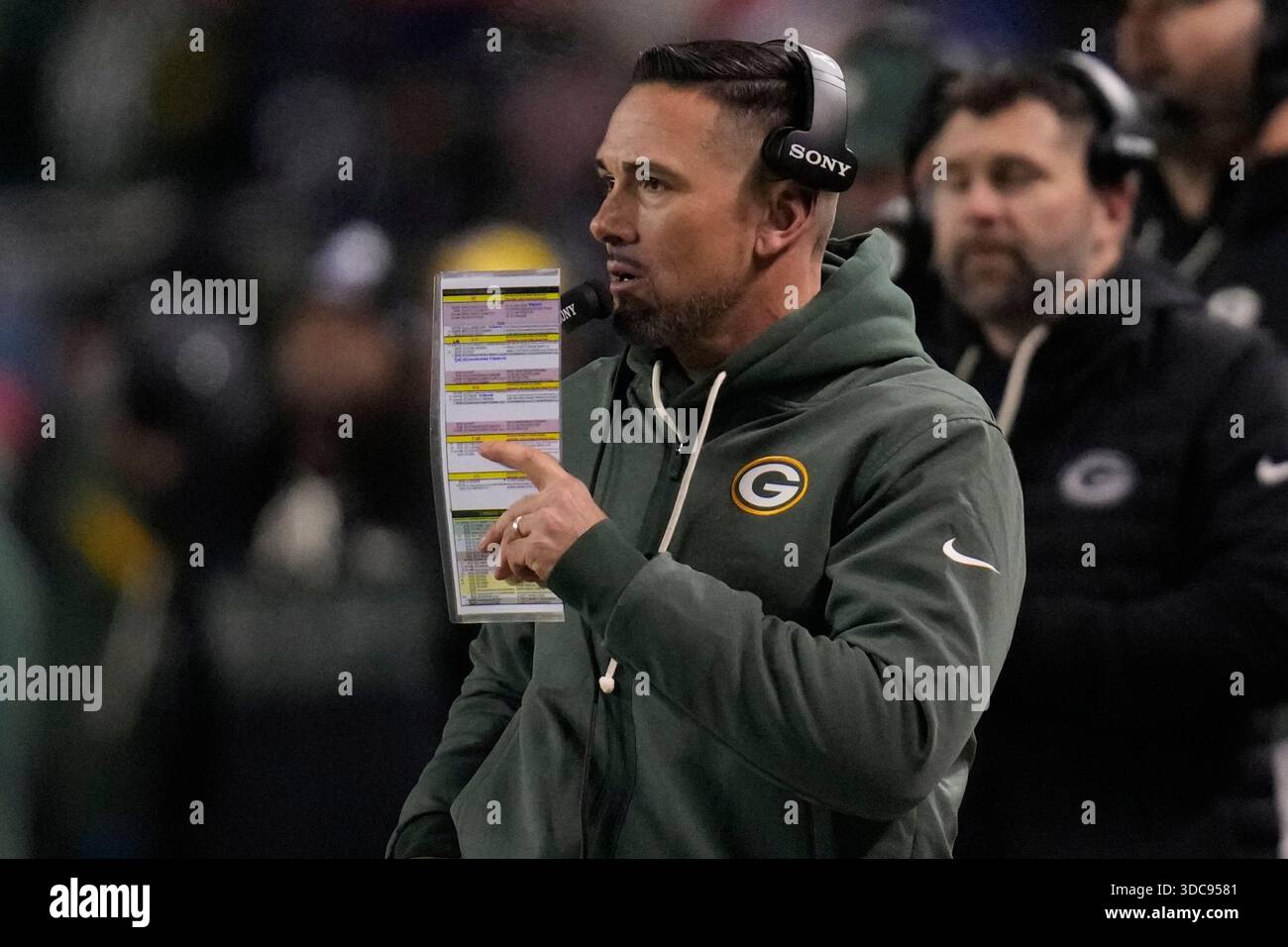 Green Bay Packers head coach Matt Lafleur during the first half of an ...