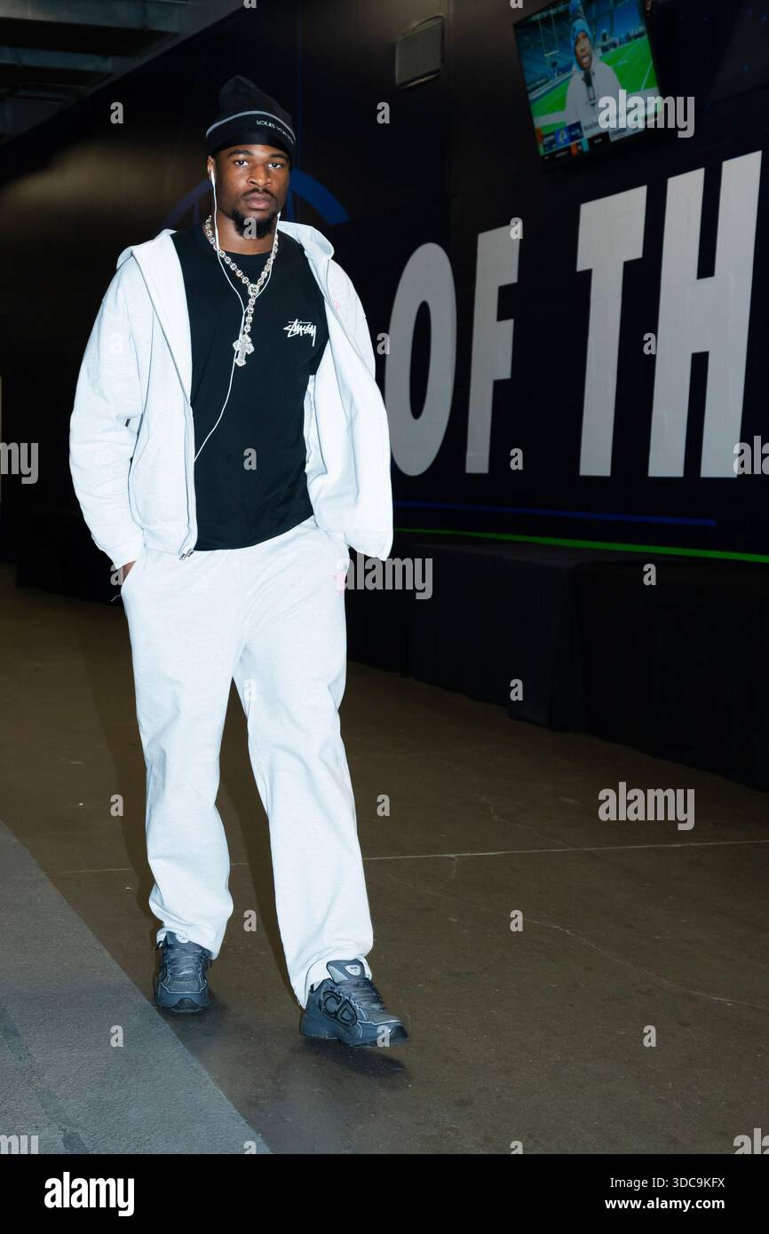 Seattle Seahawks safety Nick Emmanwori (3) arrives before an NFL ...