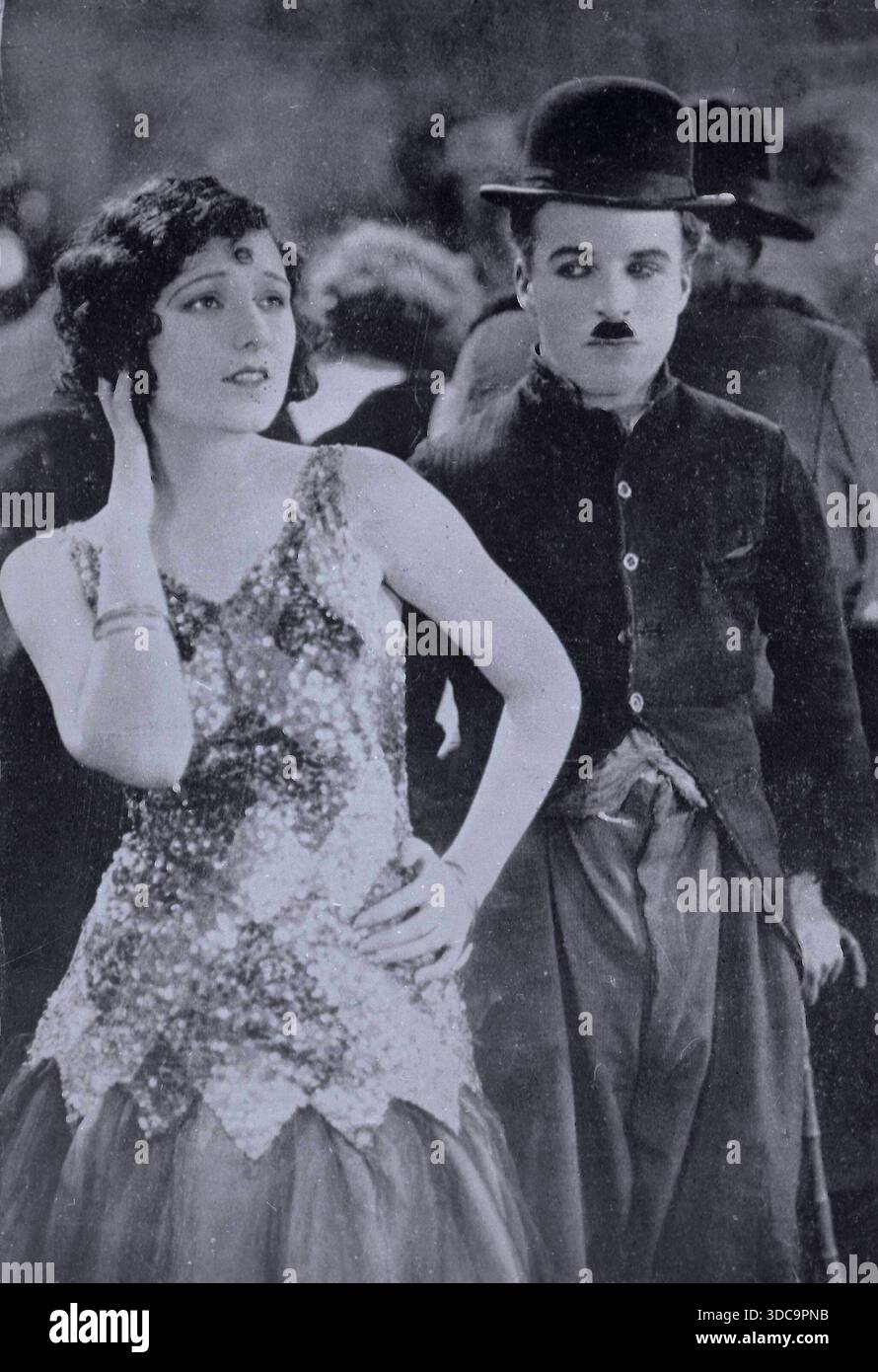 British actor Charlie Chaplin and actress Georgia Hale in the movie The ...