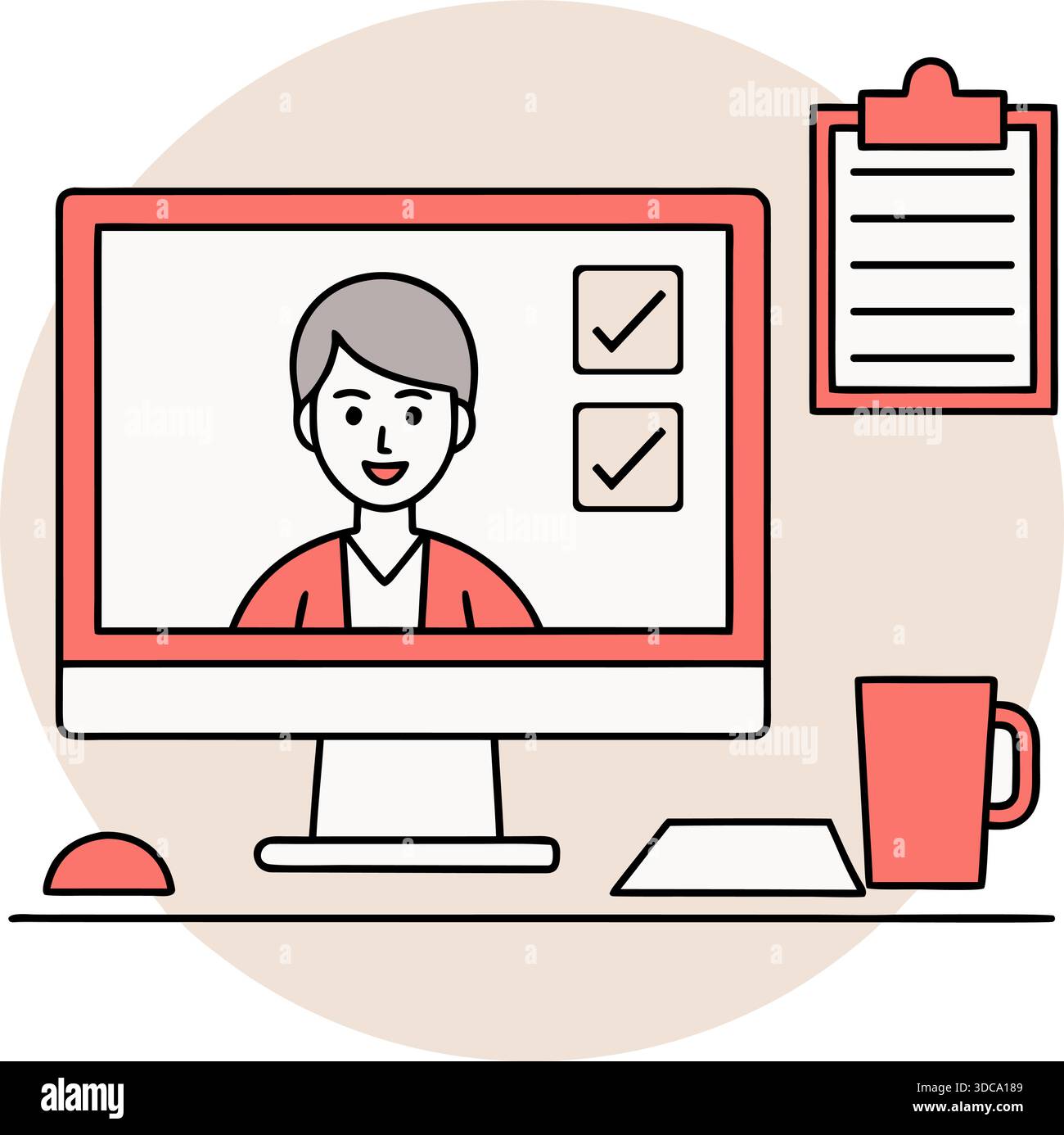 Task management checklist concept Stock Vector Images - Alamy