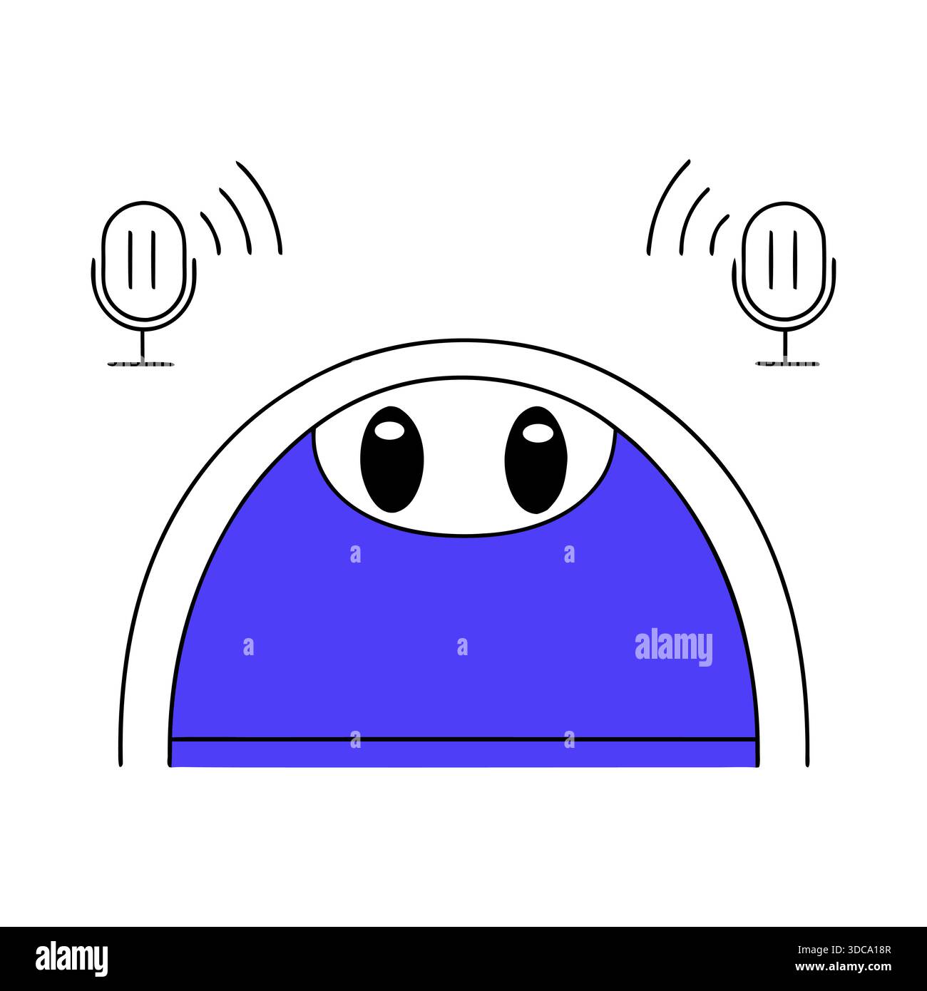 Voice recognition sound waves Stock Vector Images - Alamy