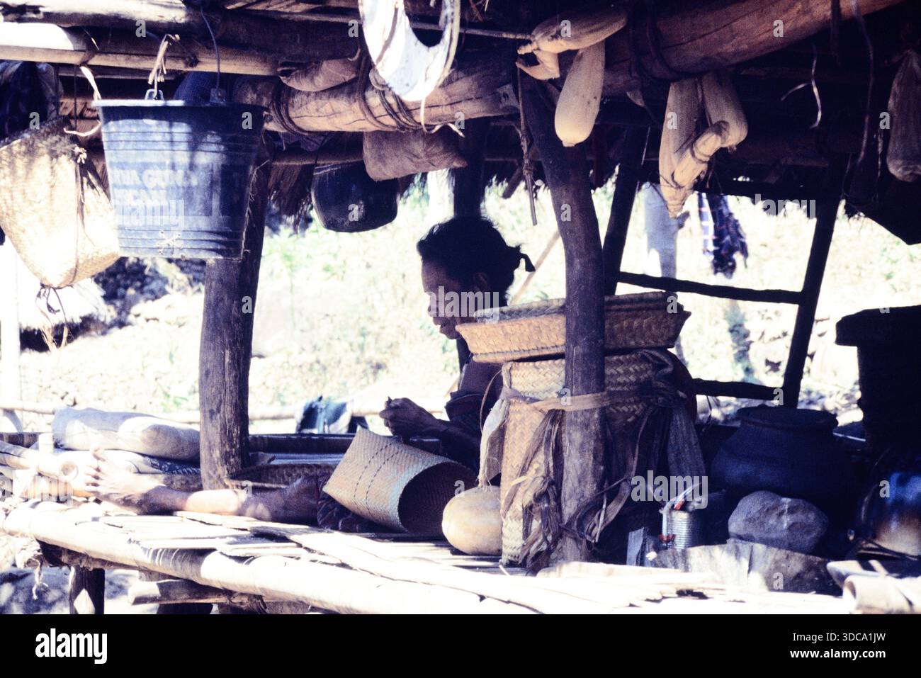 Indonesia, Alor. Traditional house on Alor Island, Alor Archipelago ...