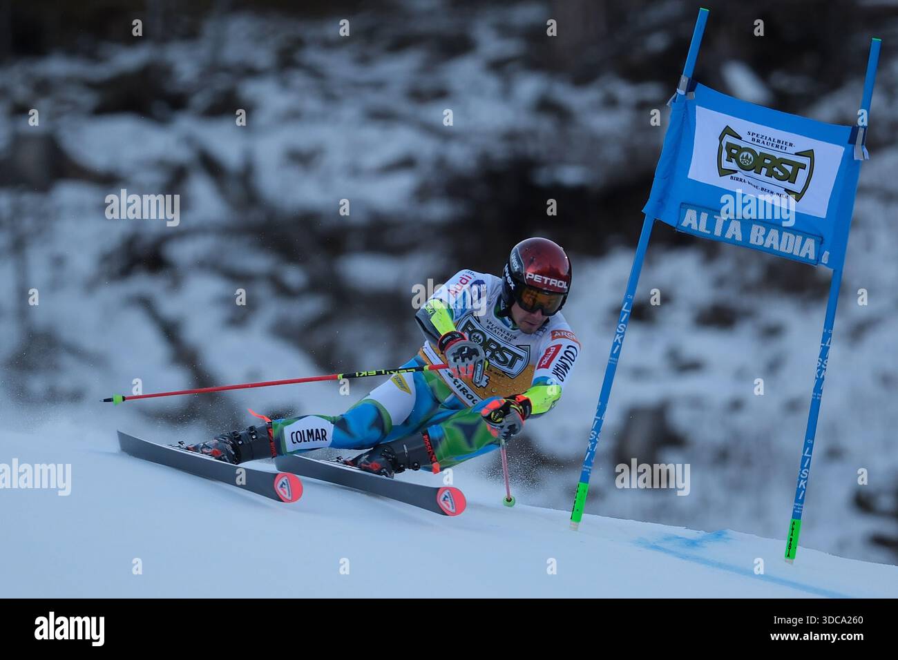 Zan Kranjec from Slovenia competes during AUDI FIS Ski World Cup 2025/ ...