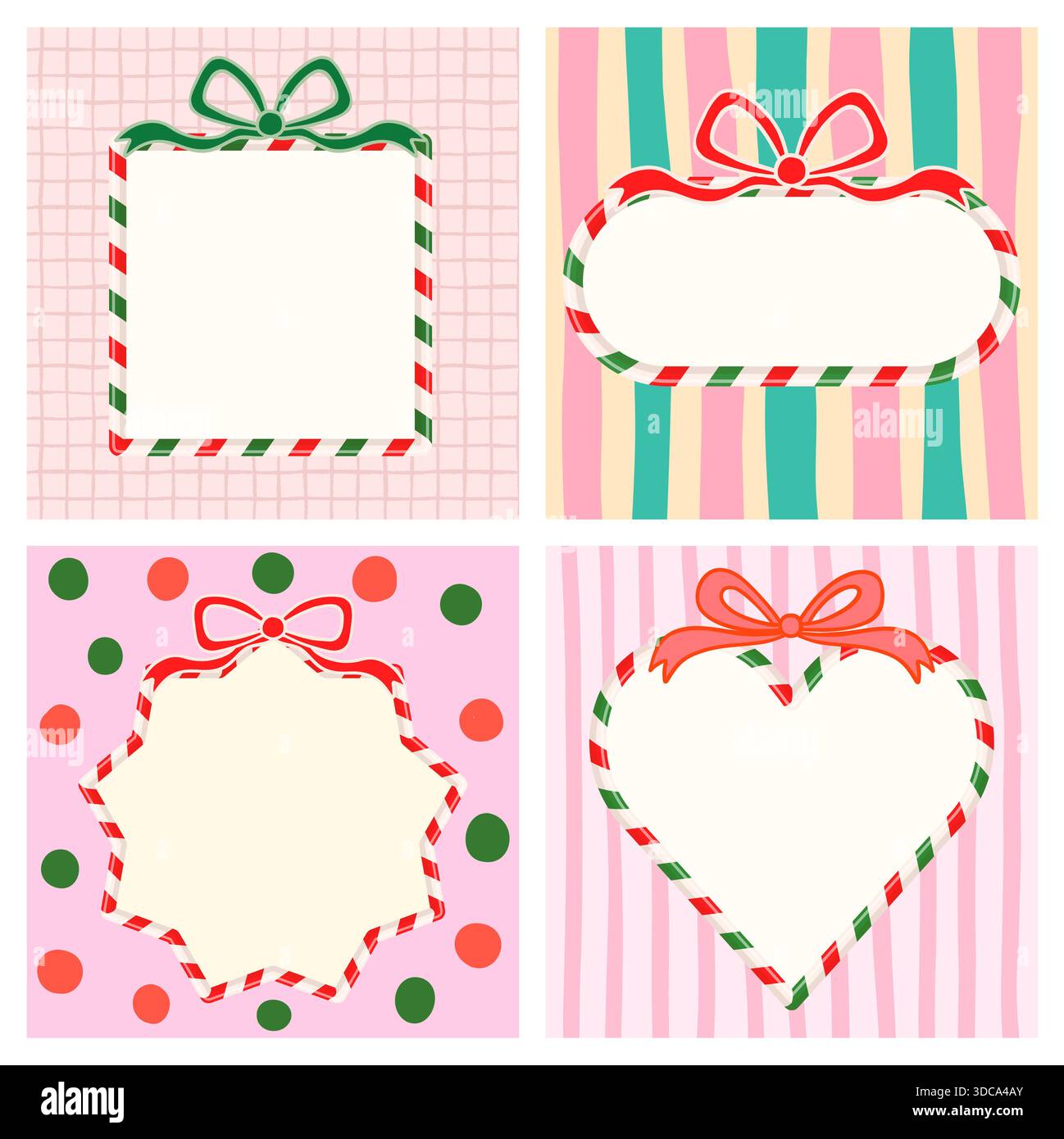 Candy cane heart on Stock Vector Images - Alamy