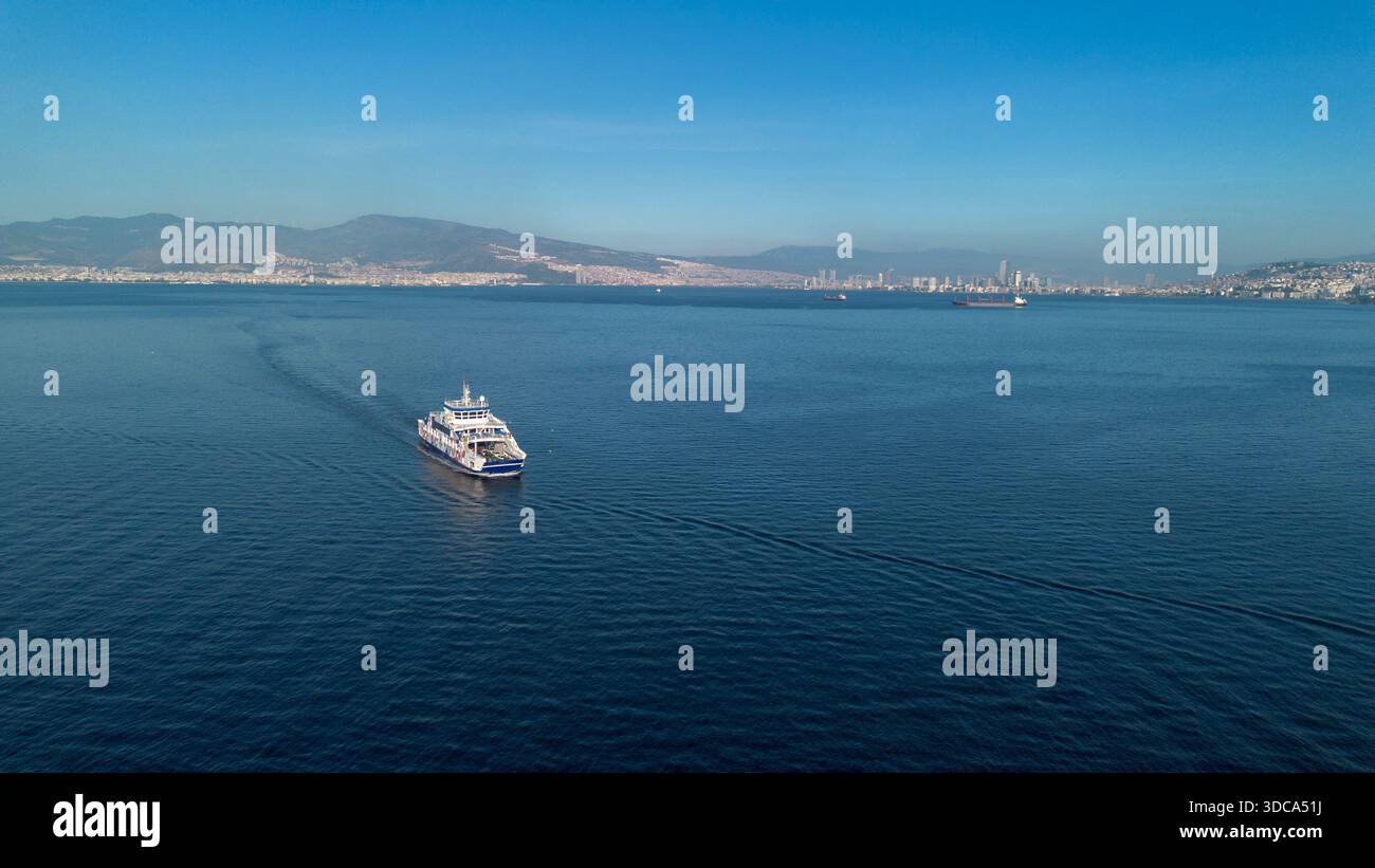 Izmir - Turkey, December 12, 2025, Uckuyular Ferry Terminal and Levent ...