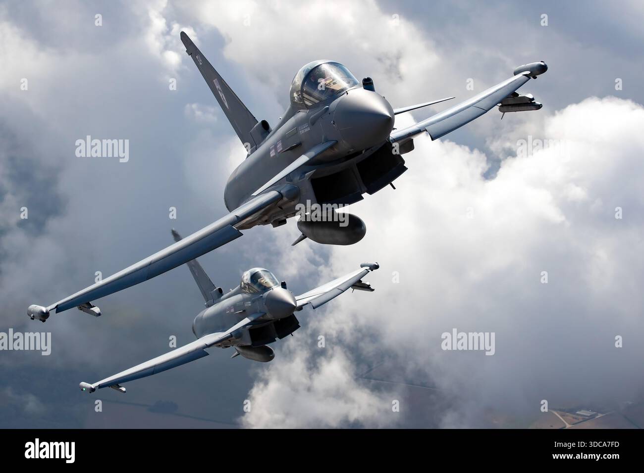 The Royal Air Force Eurofighter EF-2000 Typhoon FGR4 from 29 Squadron ...