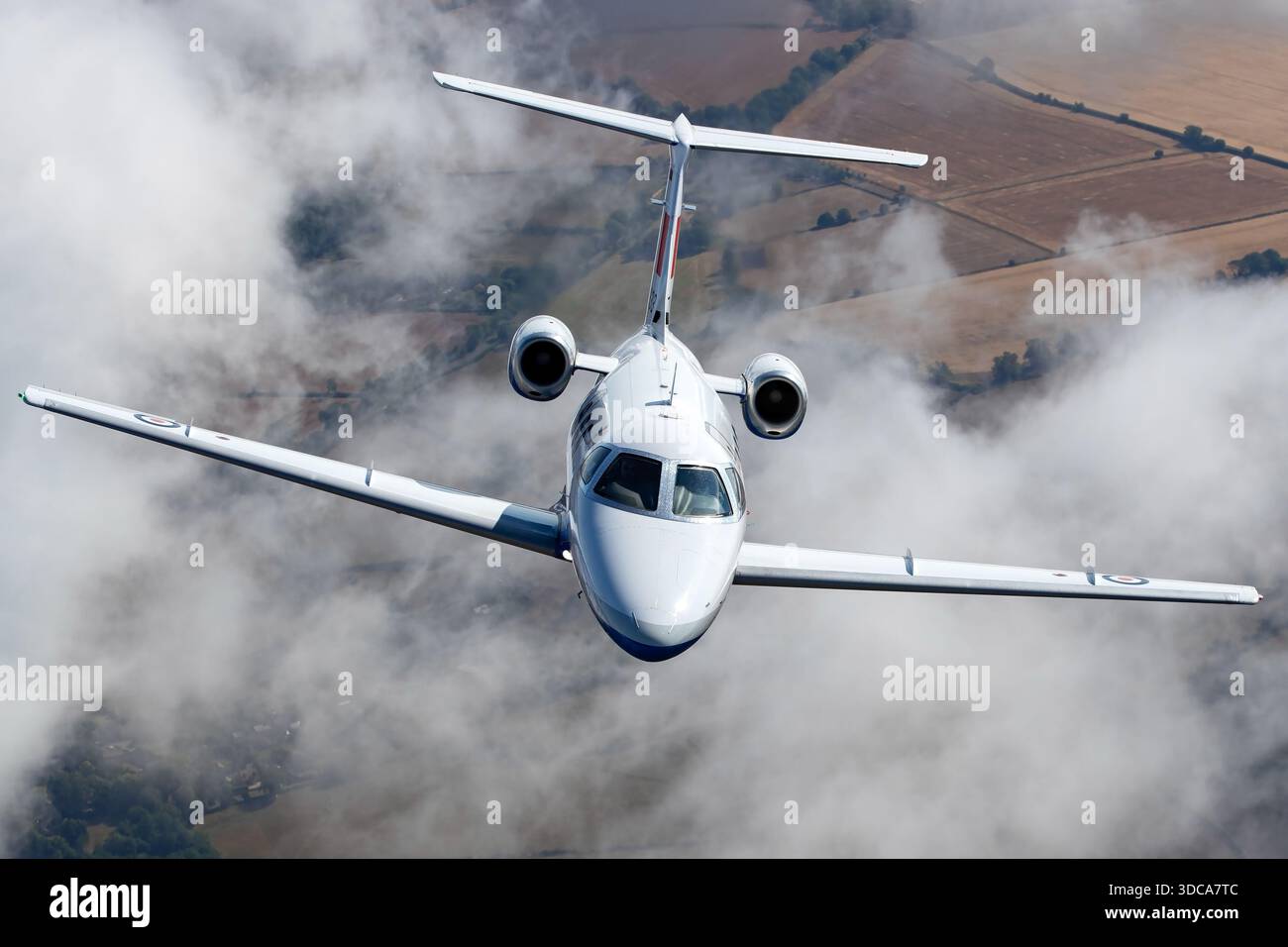 A Royal Air Force Embraer EMB-500 Phenom 100, registration ZM333, is ...