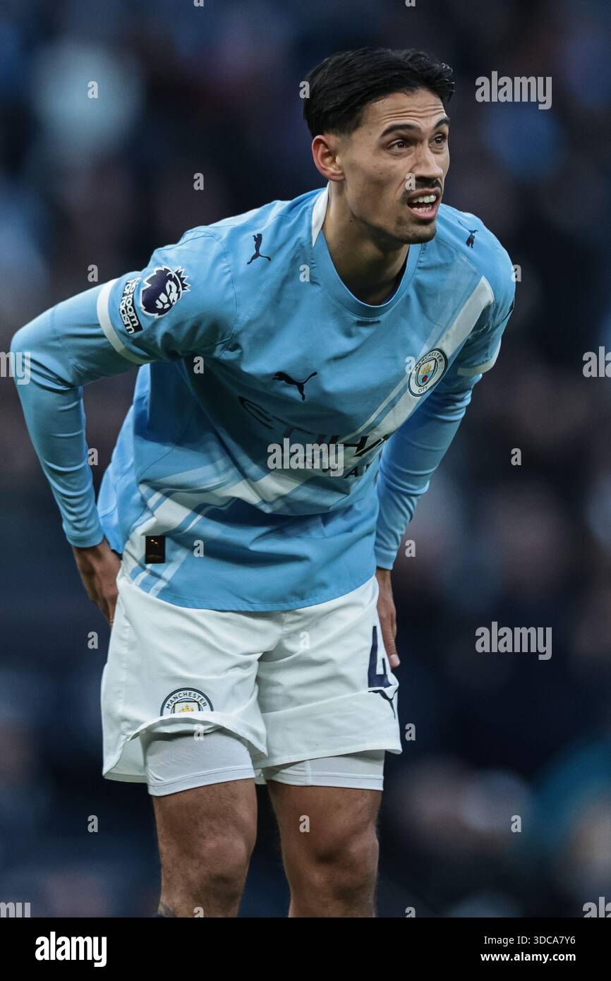 Tijjani Reijnders of Manchester City during the Premier League match ...