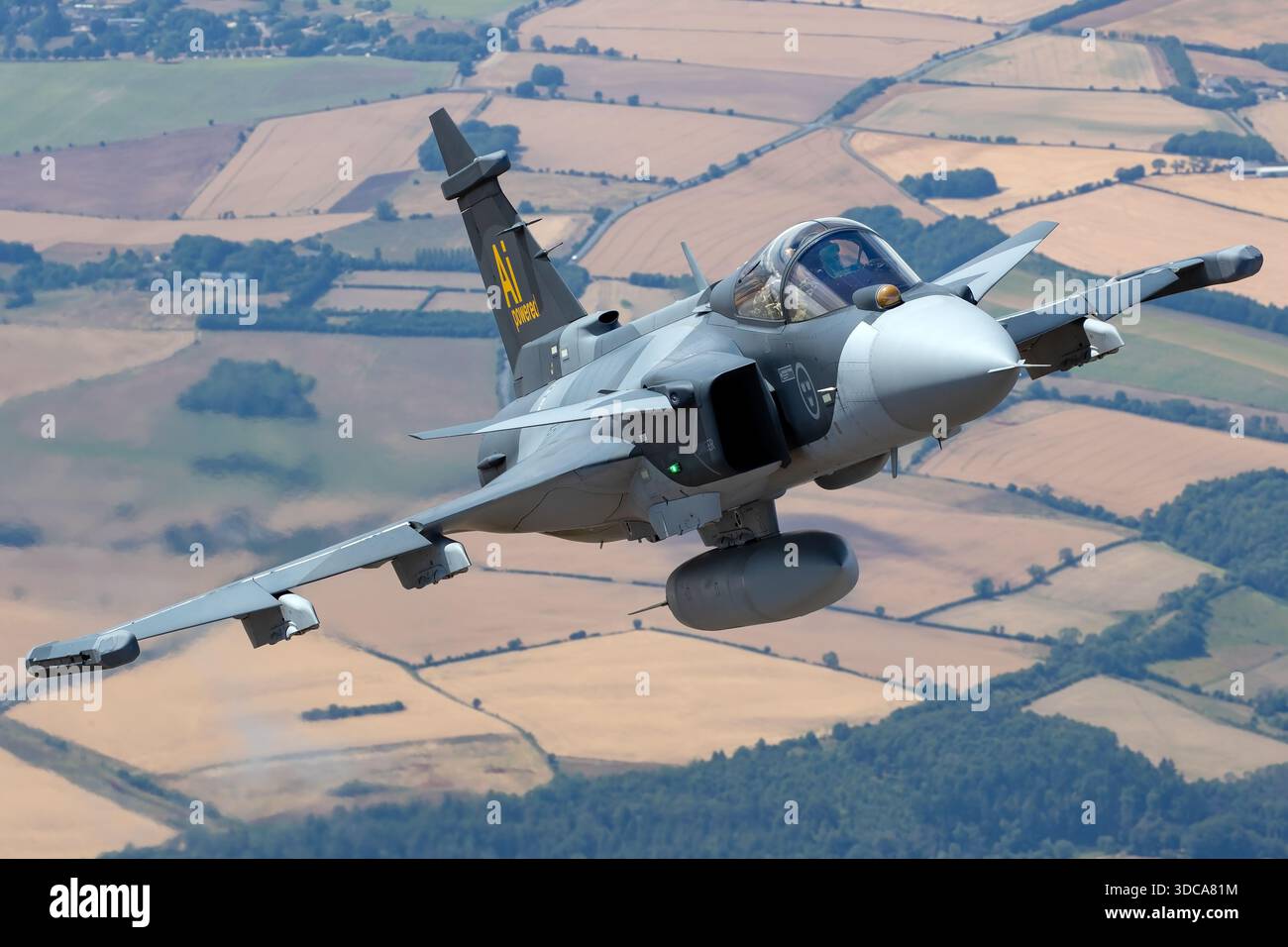 The Swedish Air Force Saab JAS 39E Gripen, registration 396003 and ...