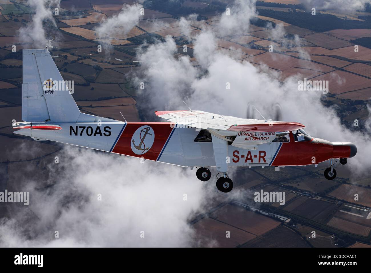 This photograph features the Channel Islands Air Search and Rescue BN2B ...
