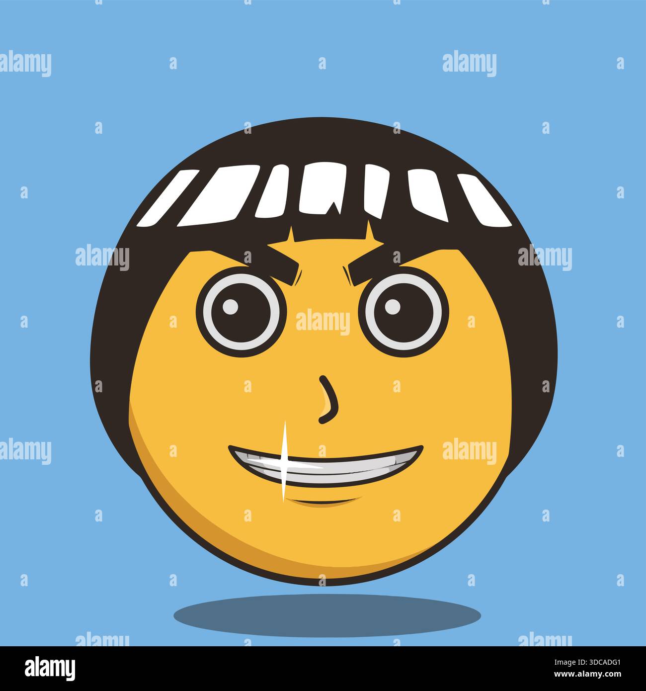 emoticon smiley face with long hair Stock Vector Image & Art - Alamy
