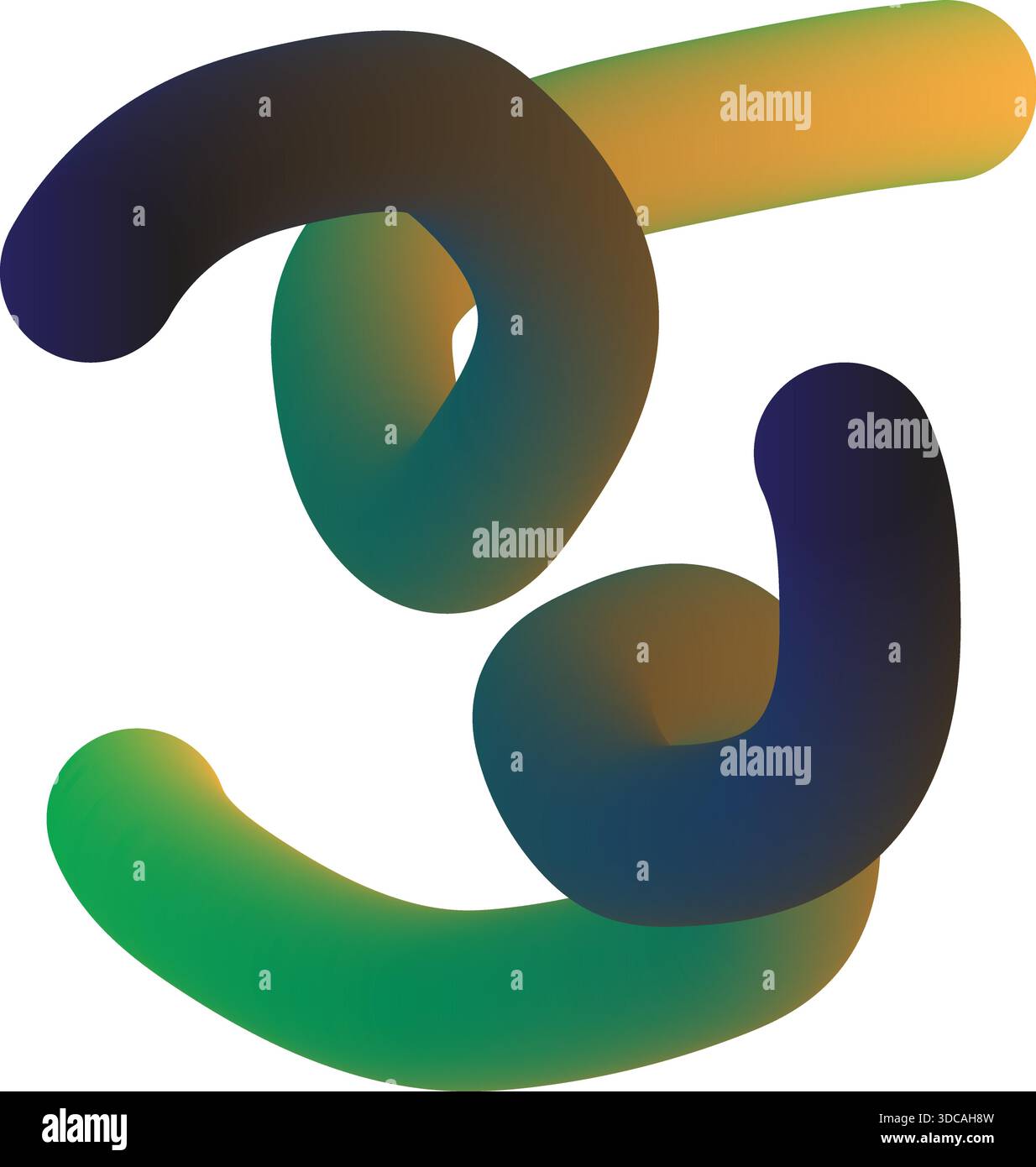 Colorful swirling shapes abstract Stock Vector Images - Alamy