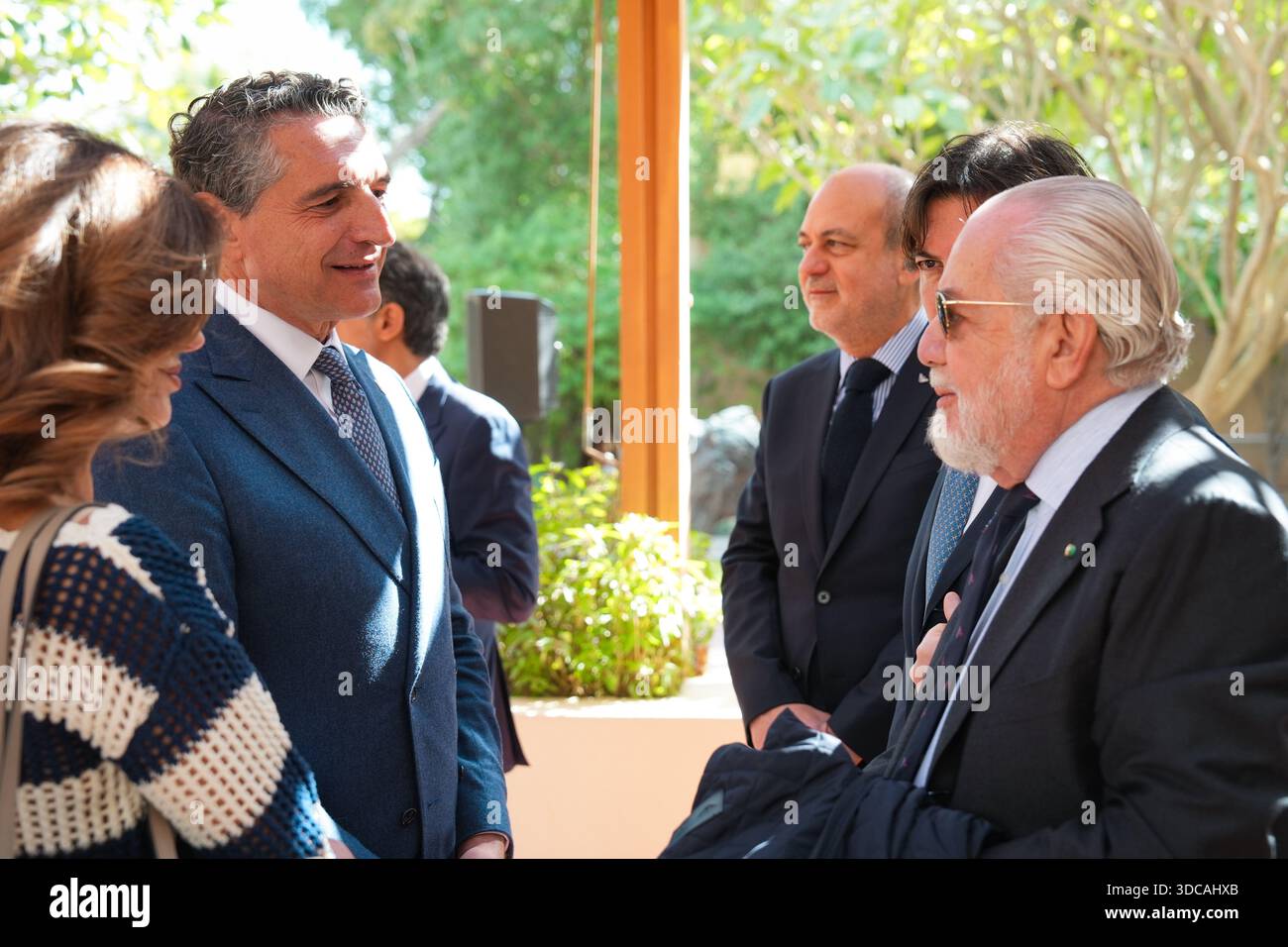 Luigi De Siervo and Napoli's president Aurelio De Laurentiis during the ...