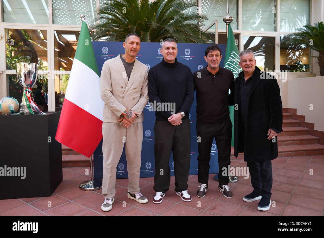 Marco Materazzi, Bobo Vieri, Ciro Ferrara and Roberto Baggio during the ...