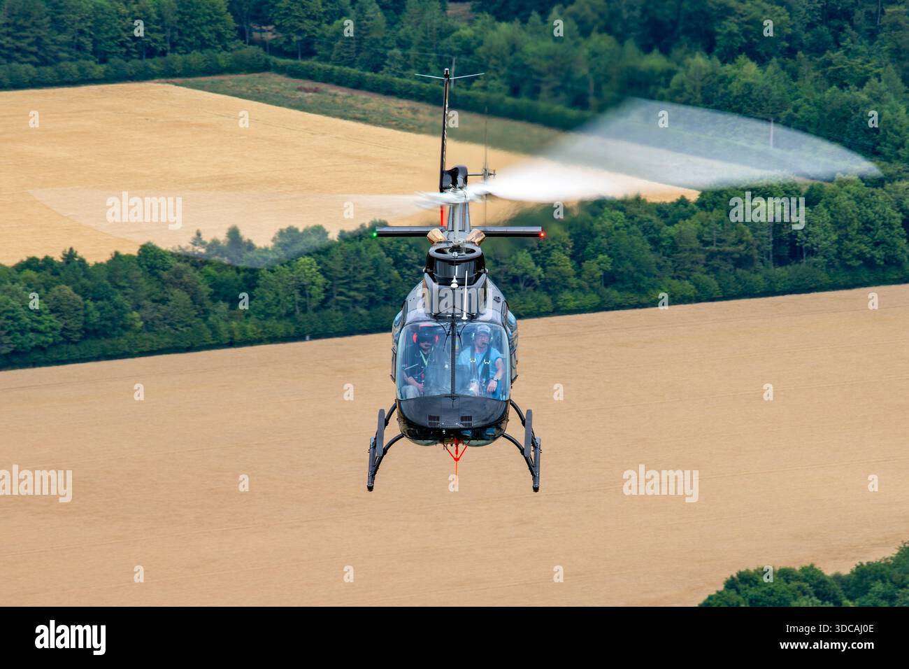 The Bell 206B JetRanger III helicopter, registration D-HHFW, is a ...