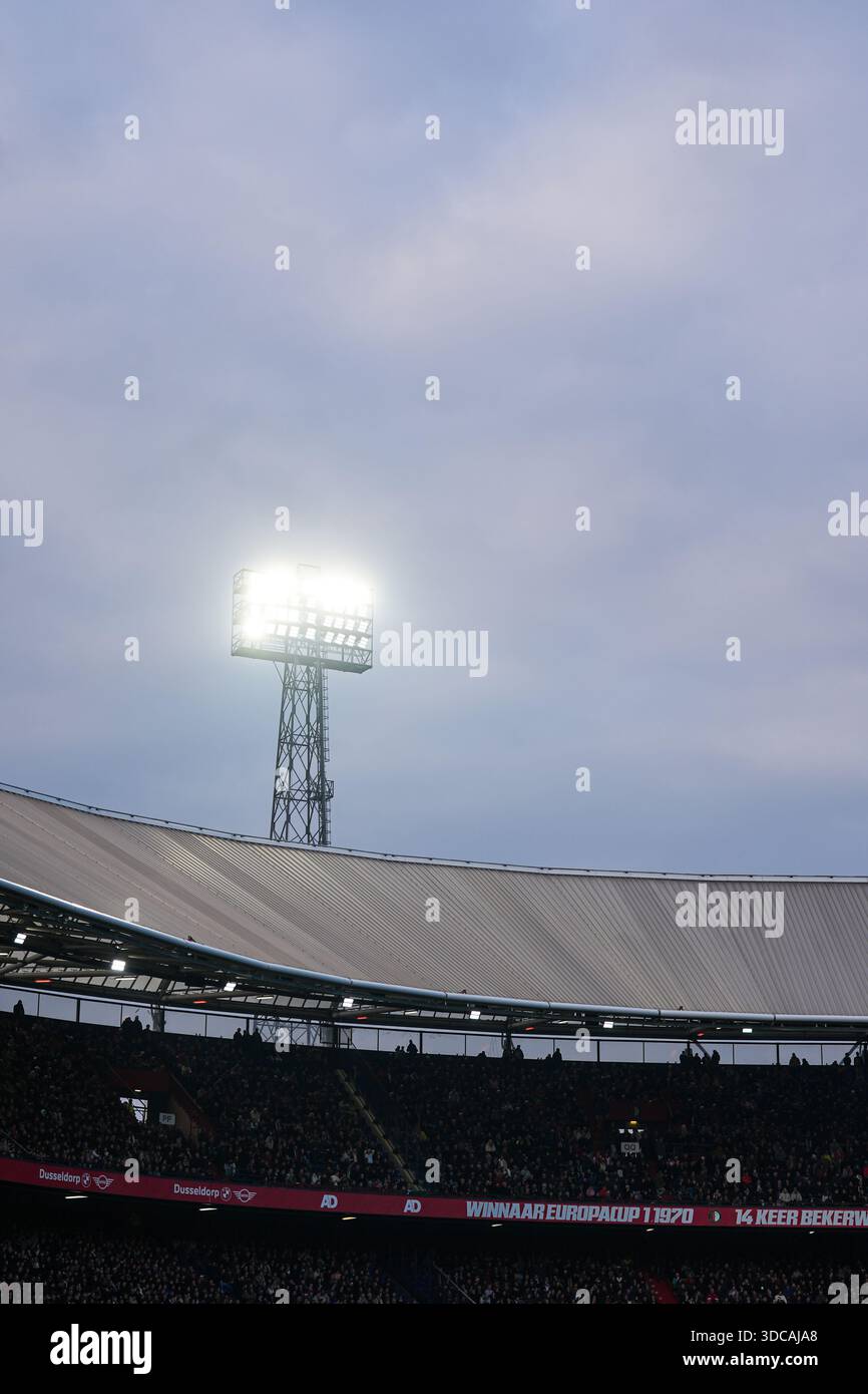Rotterdam - Overview of the stadium during the seventeenth competition ...