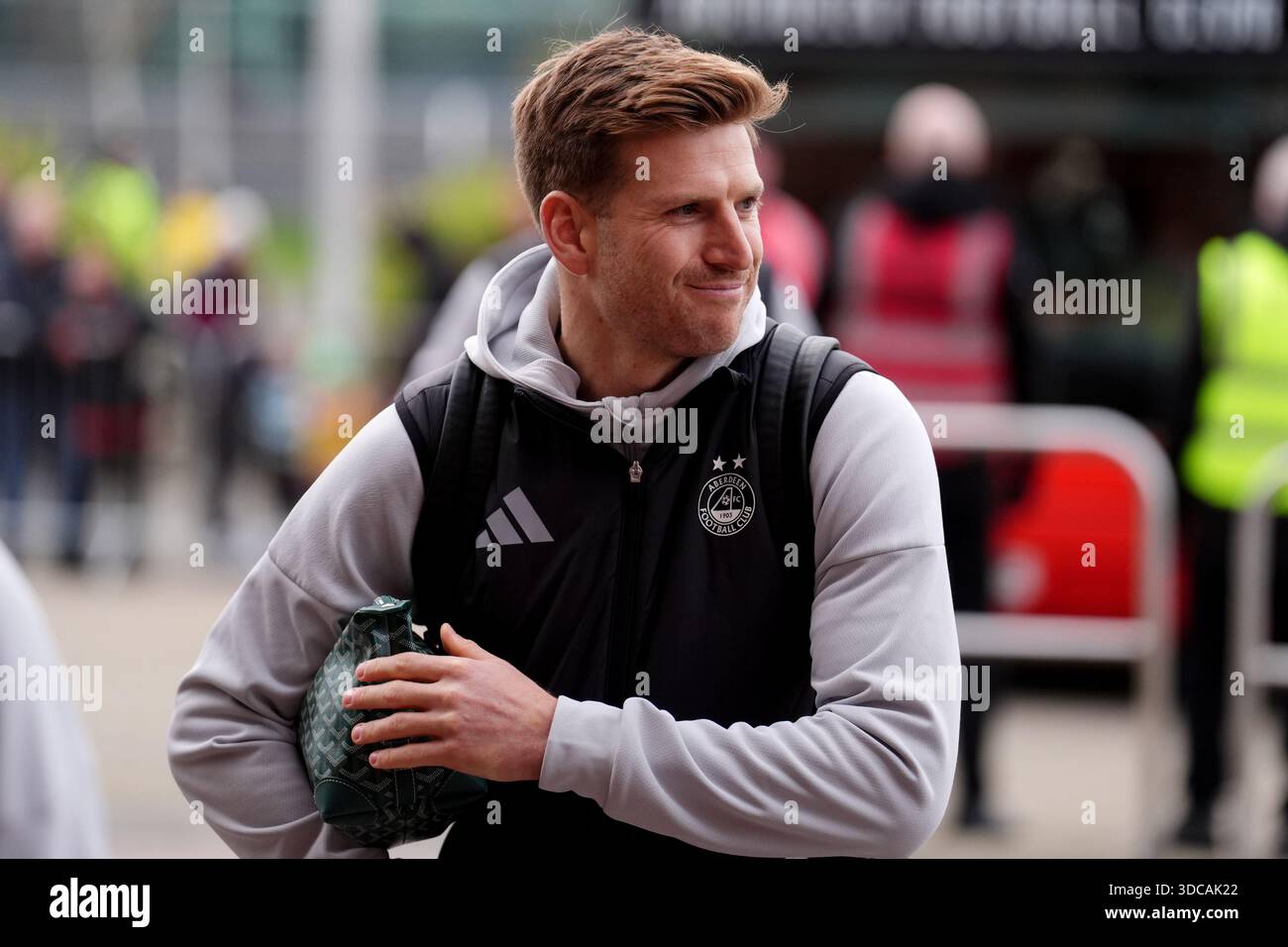 Aberdeen's Stuart Armstrong arrives before the William Hill Premiership ...