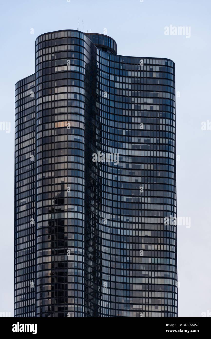 Chicago, USA - April 13, 2025: Iconic Lake Point Tower skyscraper in ...