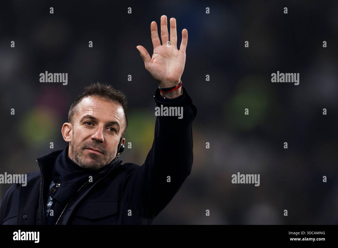 Alessandro Del Piero gestures prior to the Serie A football match ...