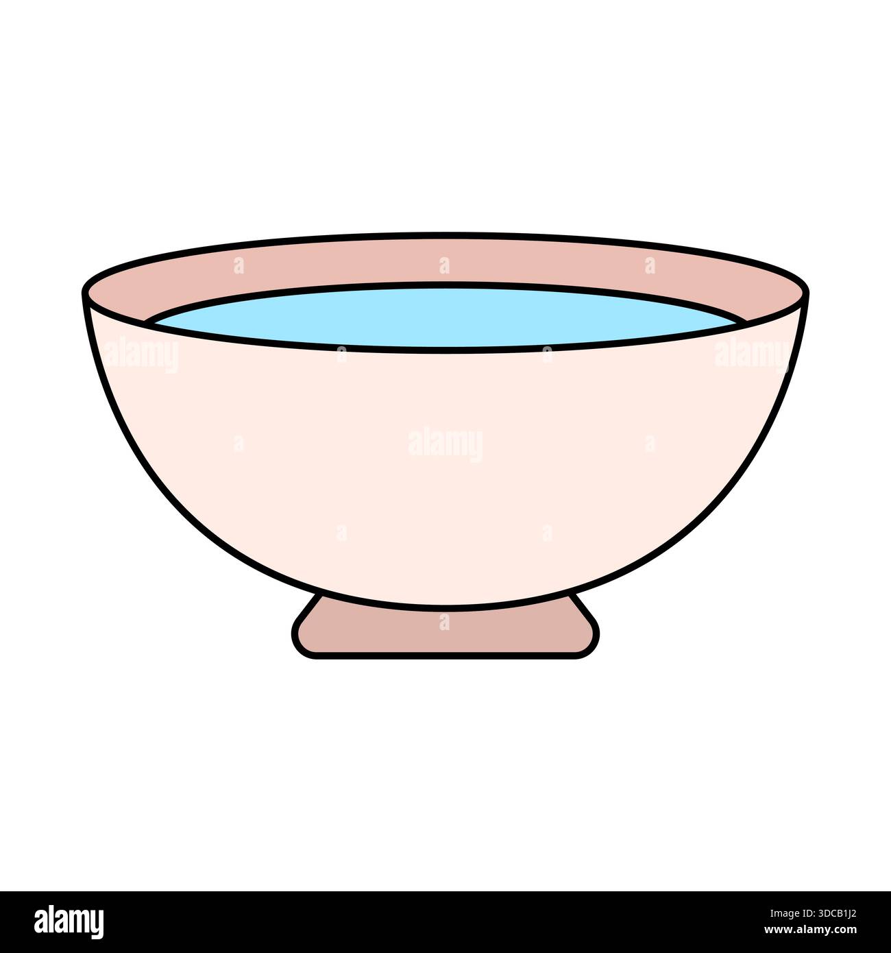 Bowl ceramic utensil kitchen Stock Vector Images - Alamy