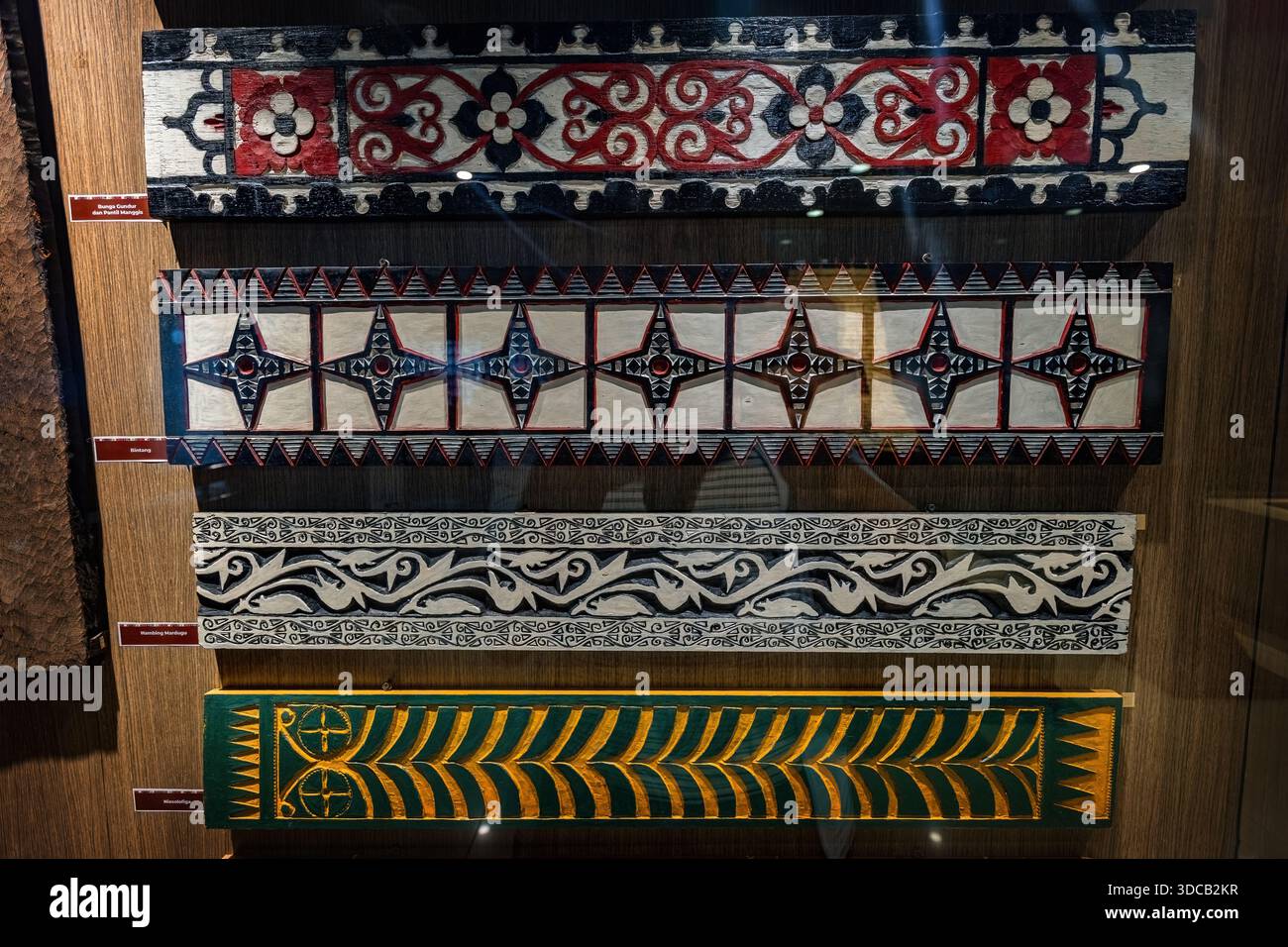 Traditional North Sumatra house decoration ornaments patterns in the ...