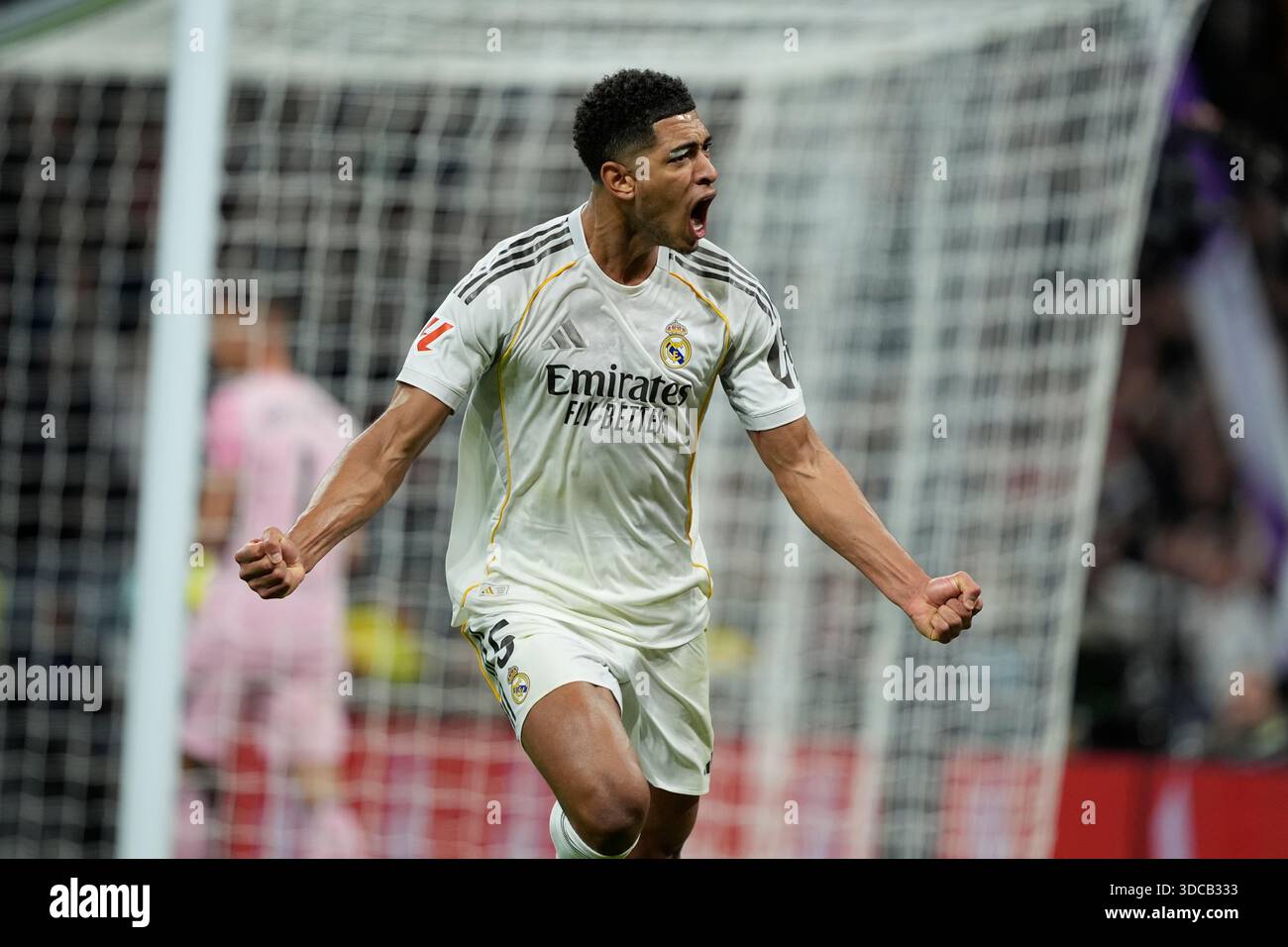 Jude Bellingham of Real Madrid CF celebrates a goal during the LaLiga ...