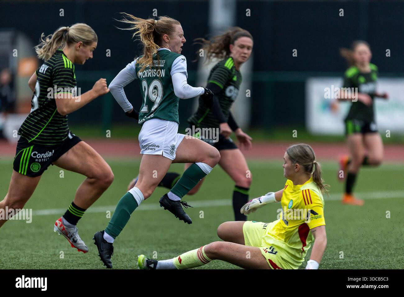 Edinburgh, Scotland. 21 December 2025. Lisa Rodgers of Celtic FC comes ...
