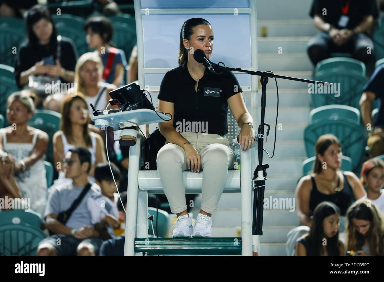 WTA Hong Kong 125 Open at the Victoria Park tennis court, Hong Kong, on ...