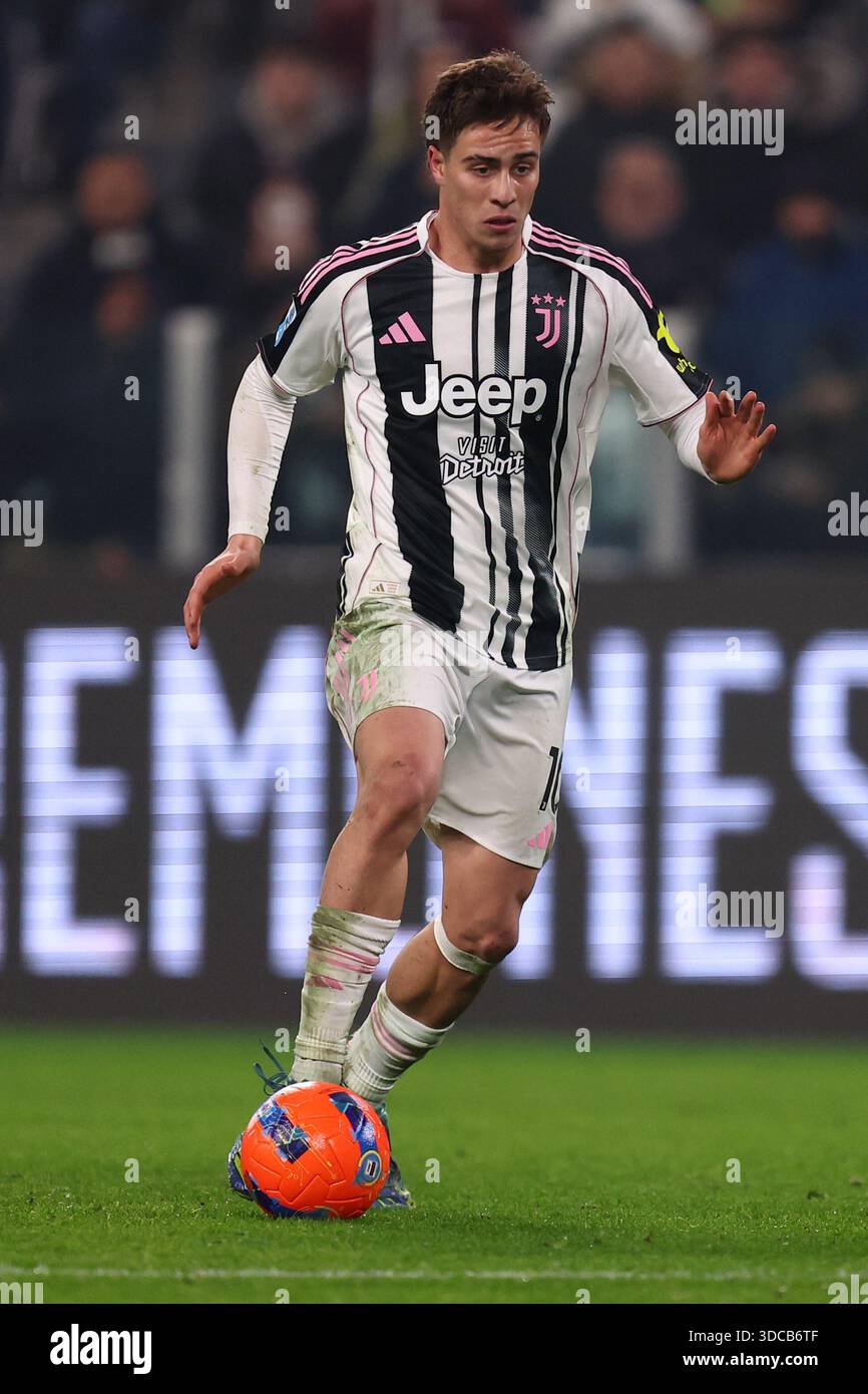 Kenan Yildiz of Juventus Fc in action during the Serie A match beetween ...