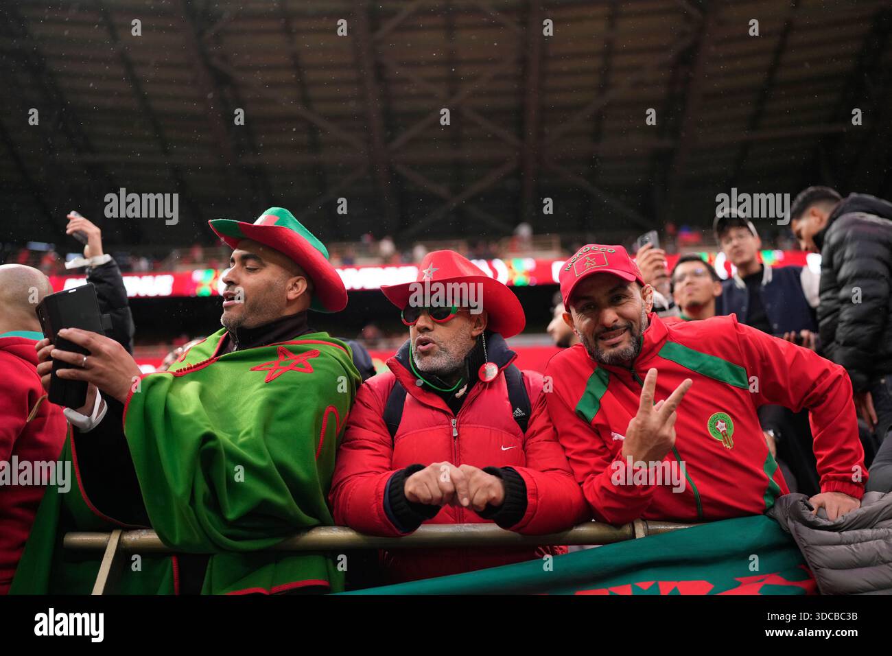 Morocco fans wait for the Africa Cup of Nations group A soccer match ...
