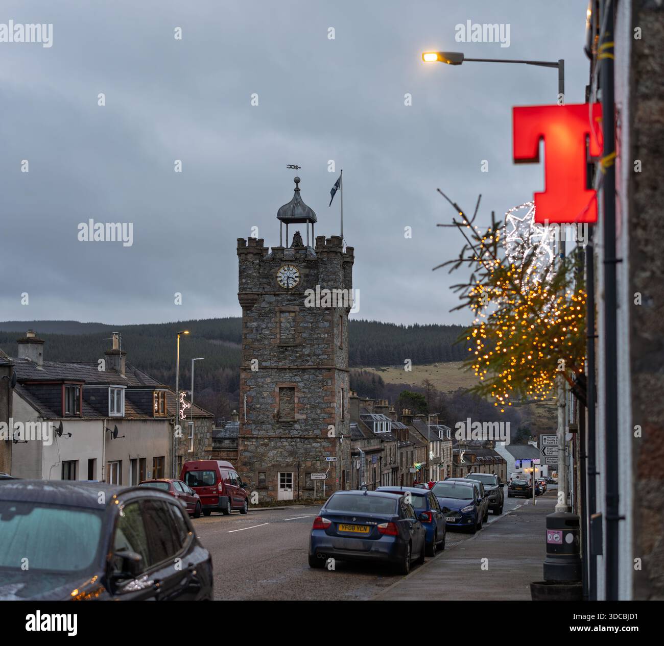 This shows the Clock Tower displaying the time at the shortest day in ...