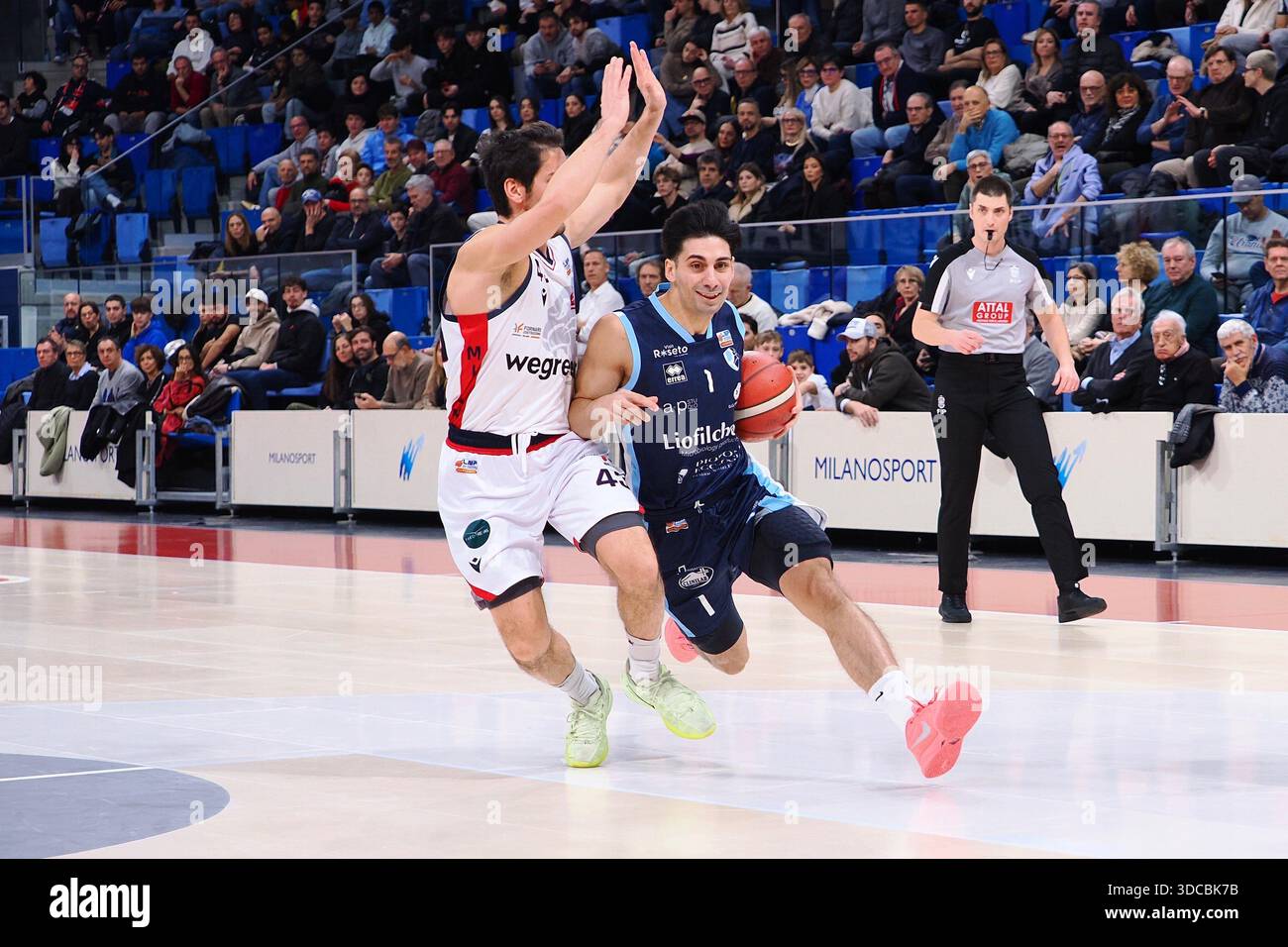 Antonino Sabatino (Liofilchem Roseto) during Wegreenit Urania Milano vs ...