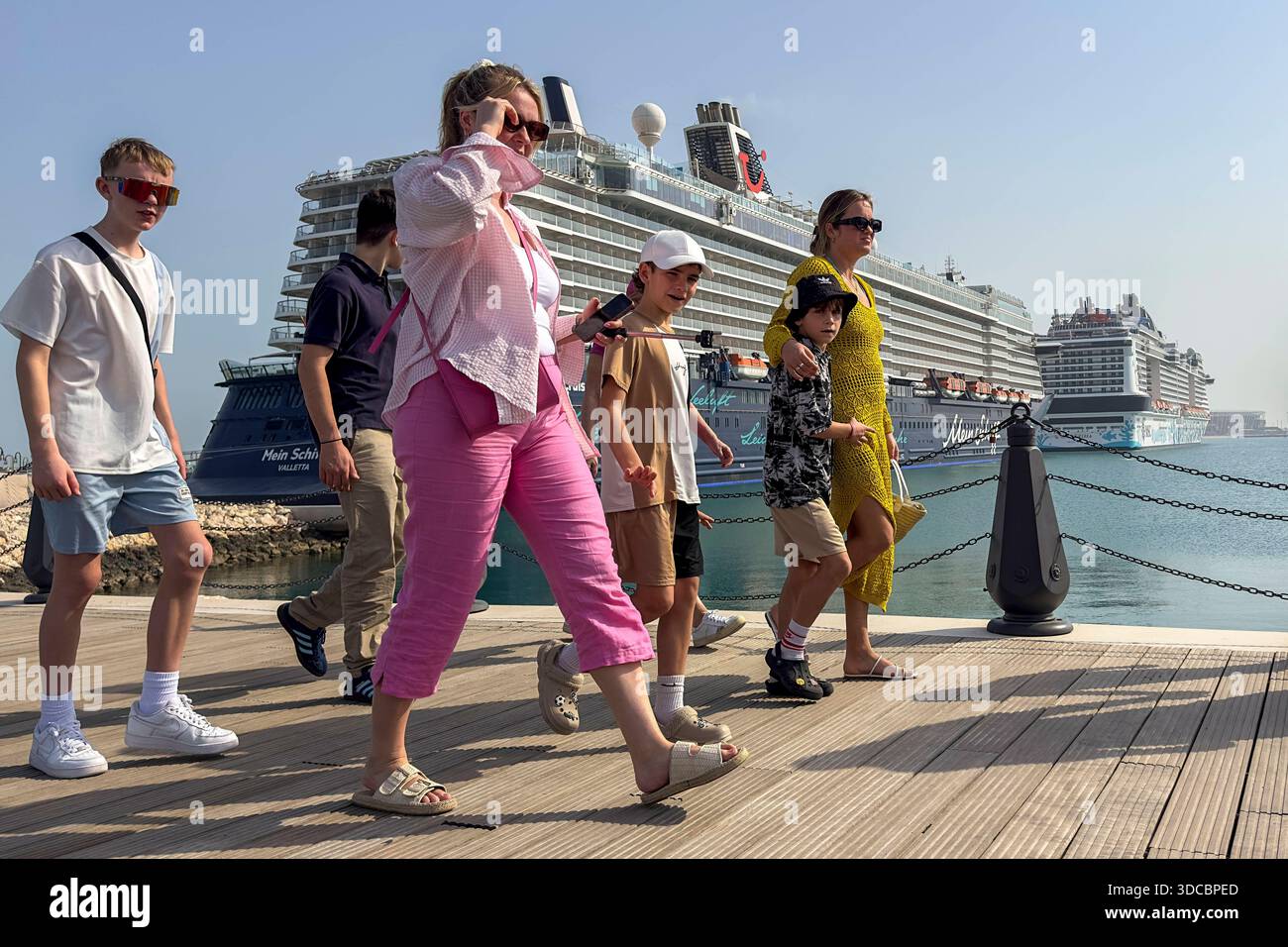 Mein Schiff 5 Valletta and MSC Euribia VallettaDocked In Old Doha Port ...