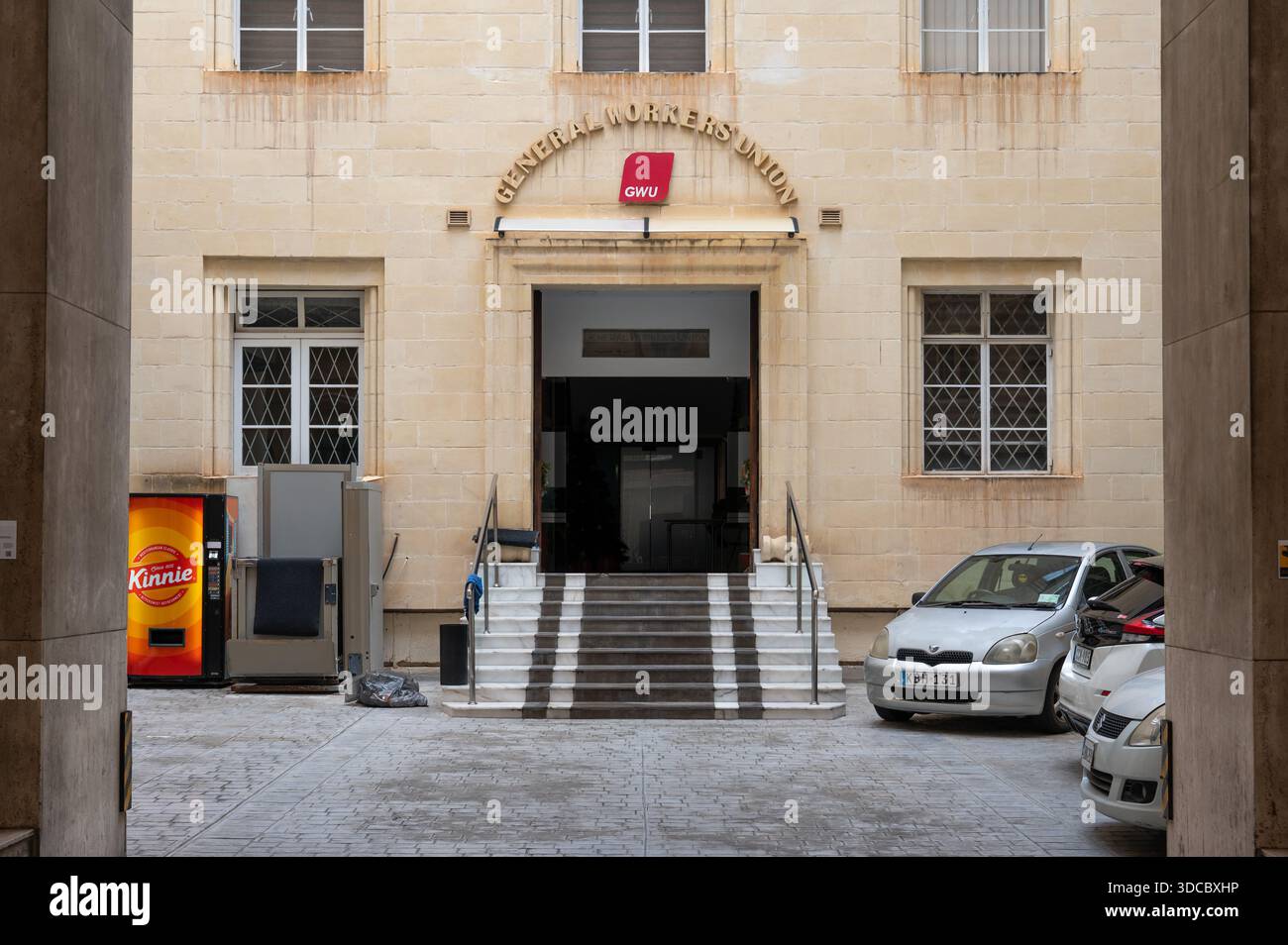 View of the General Workers Union (GWU) headquarters in Valletta, Malta ...