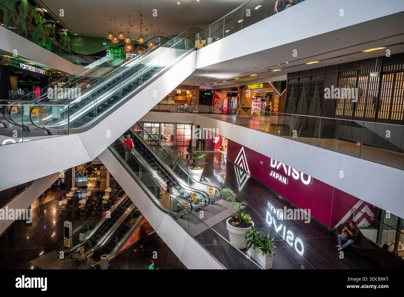 Interior of One Central Park Mall with Japanese style shops and ...